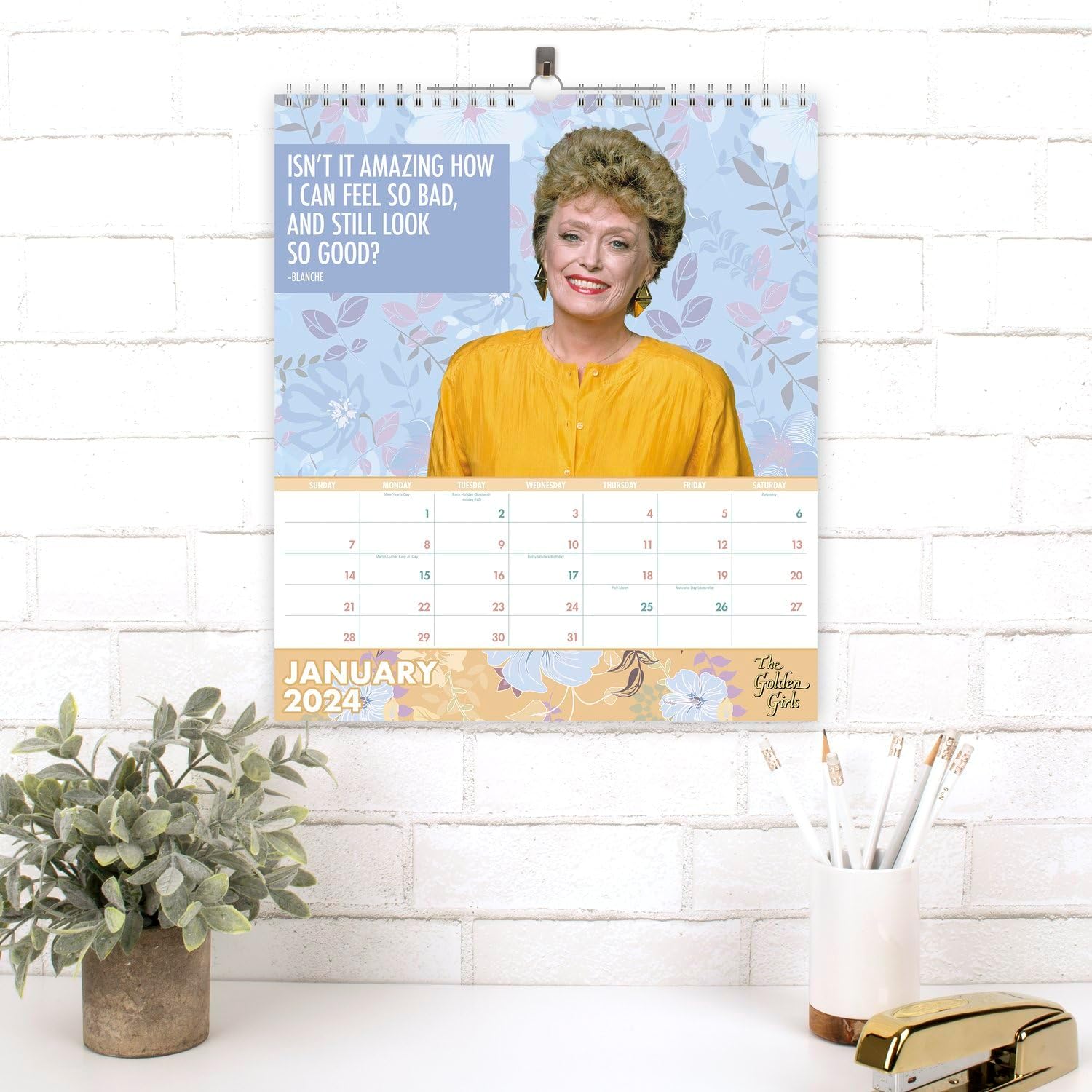 2024 Golden Girls Special Edition Monthly Wall Calendar, 13″ x 15 ...