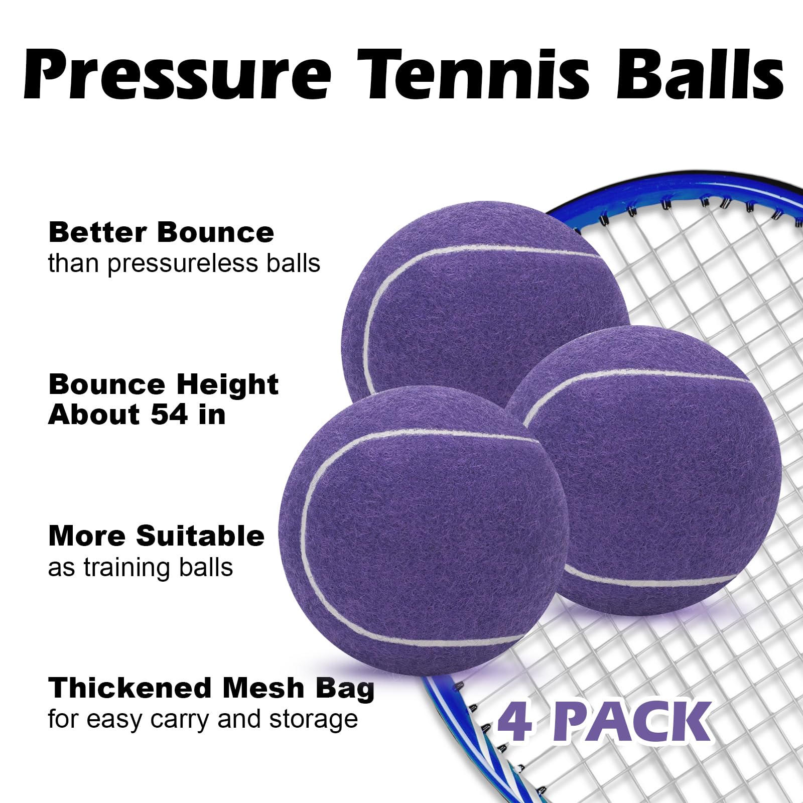 Snapklik.com : Premium 12-Piece Tennis Balls Set, 2.5 Inch Diameter ...