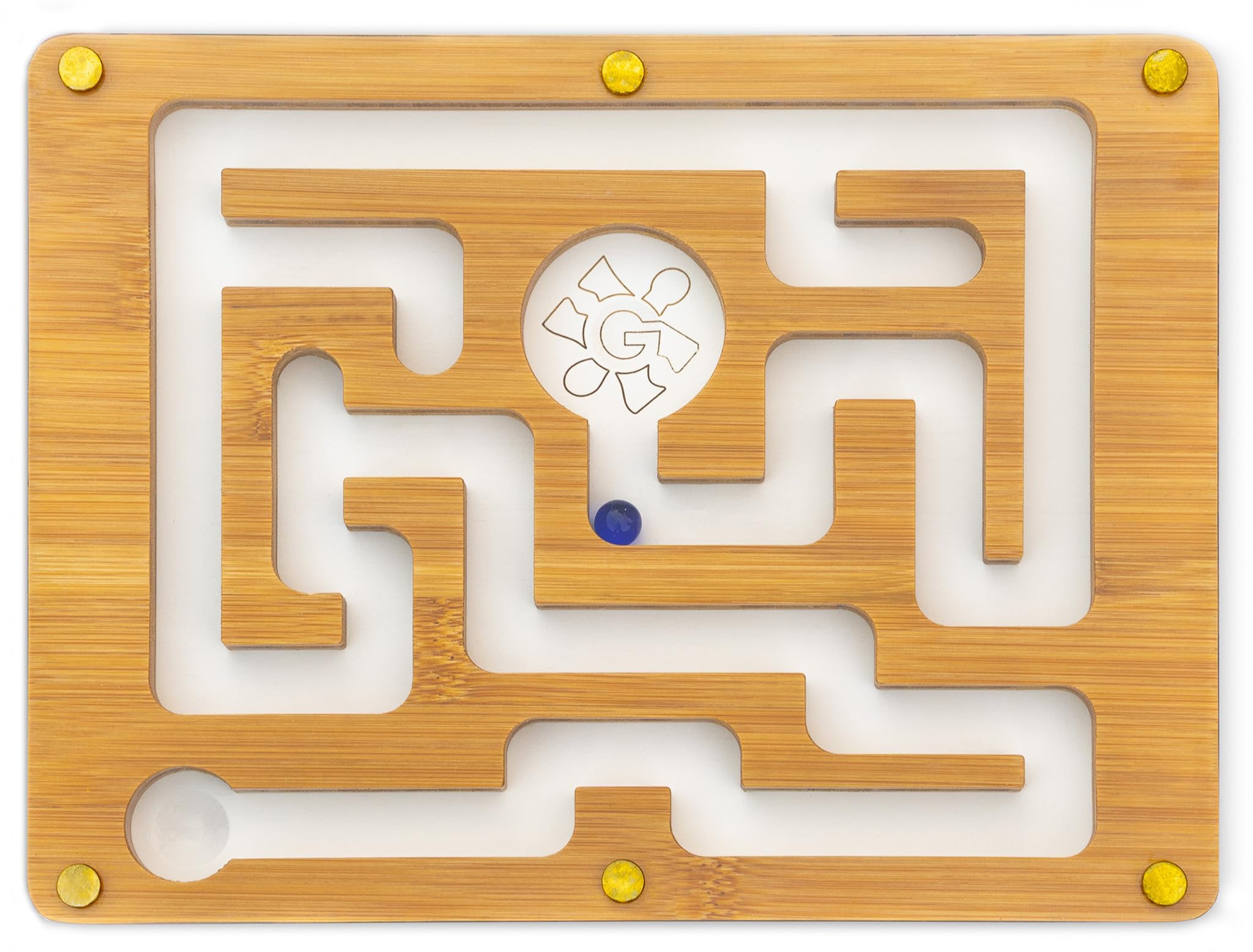 Amazon.com: GoodDay Puzzles Bamboo Marble Run Track Maze, Games for ...