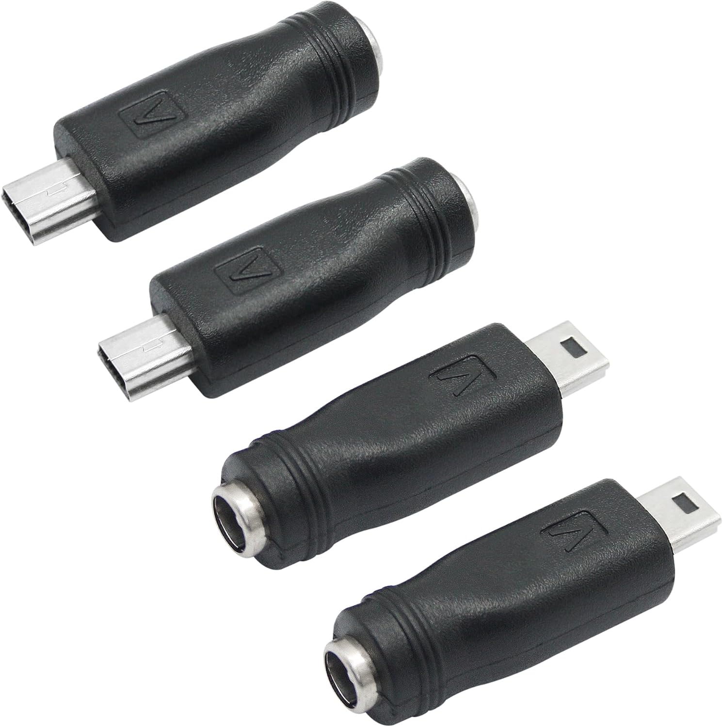 Amazon.com: DC 5.5mm x 2.1mm to Mini USB Adapter, 5V DC 5521 Female to ...