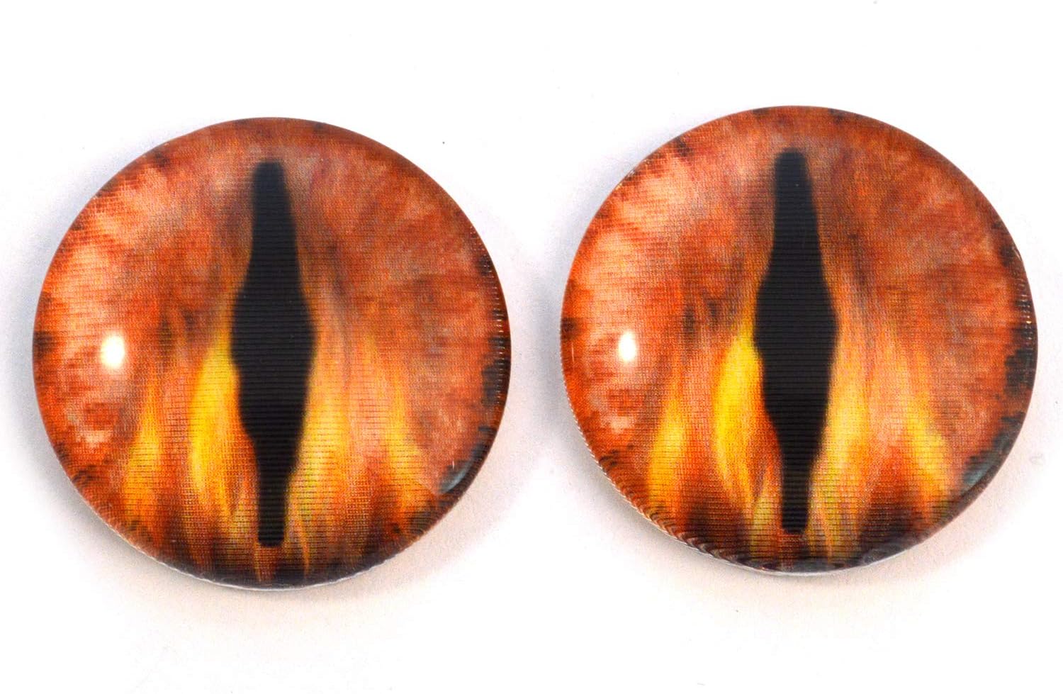 Amazon.com: Fire Dragon Animated Glass Eyes Holographic Flaming ...