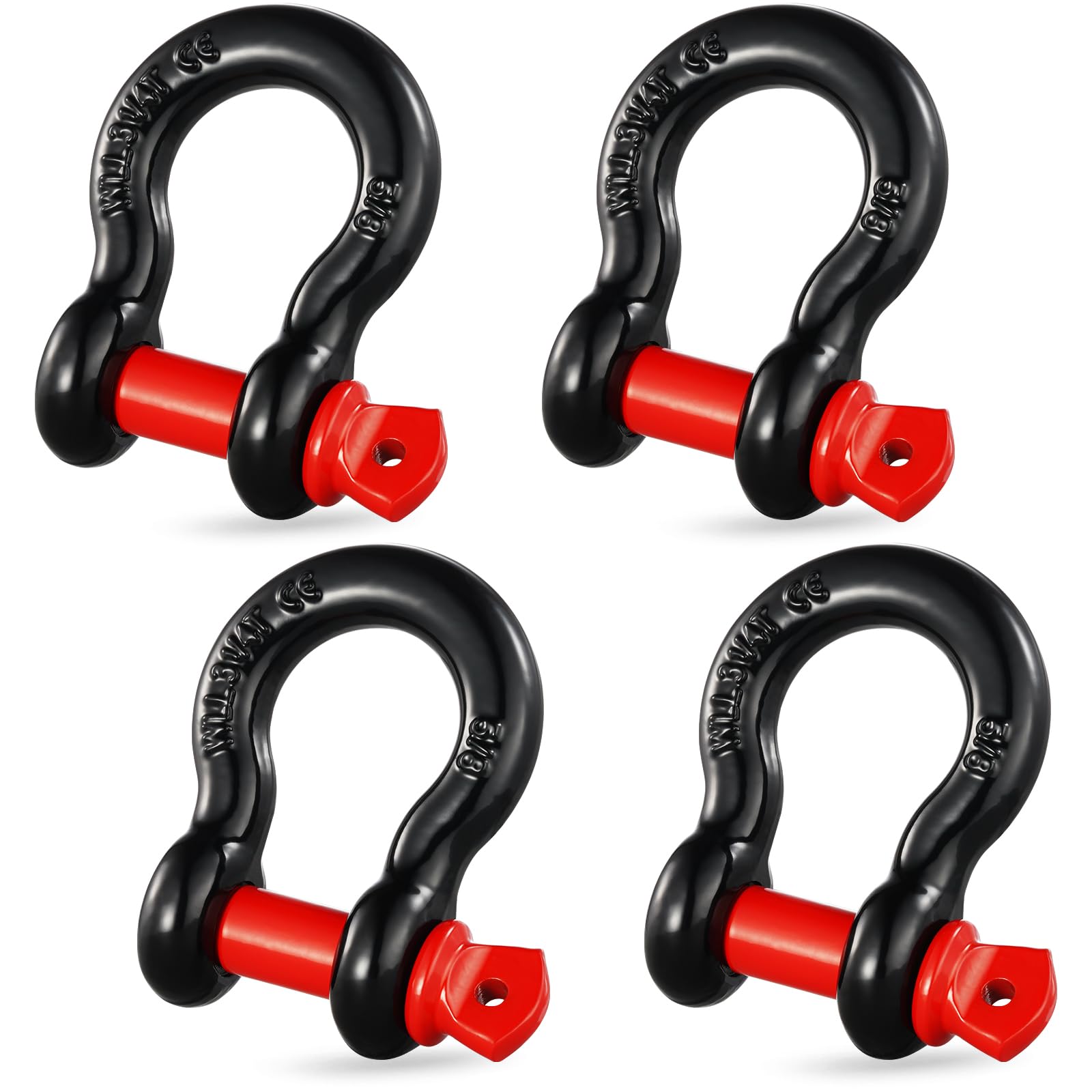 Vehicle Recovery Gear Robbor D Ring Shackles 3/4" Heavy Duty 4.75 Ton ...