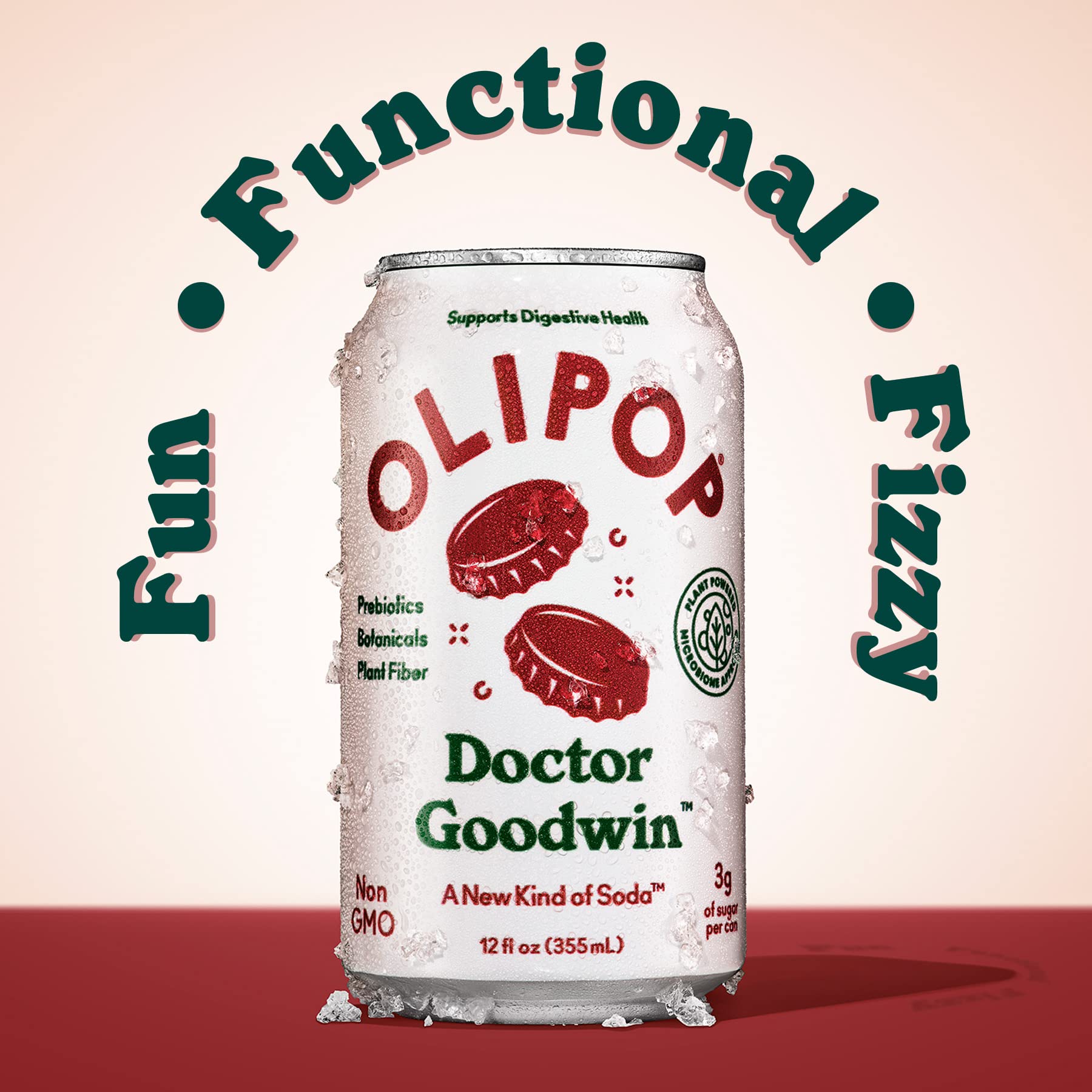 Snapklik.com : OLIPOP Prebiotic Soda Pop, Doctor Goodwin, Prebiotics, Botanicals, Plant Fiber ...