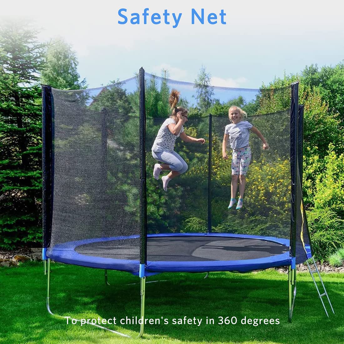 Snapklik.com : YAKEY Trampoline 10FT 12FT 15FT Recreational Trampolines