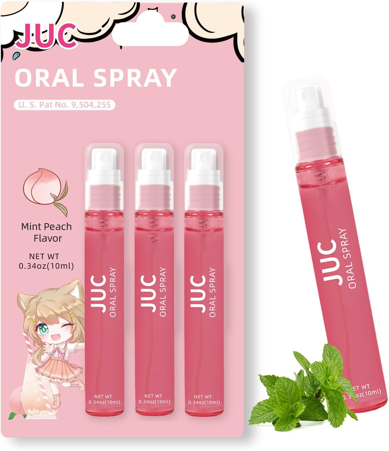Amazon.com : Electronic Oral Breath Spray USB Type C With 2 Flavors ...