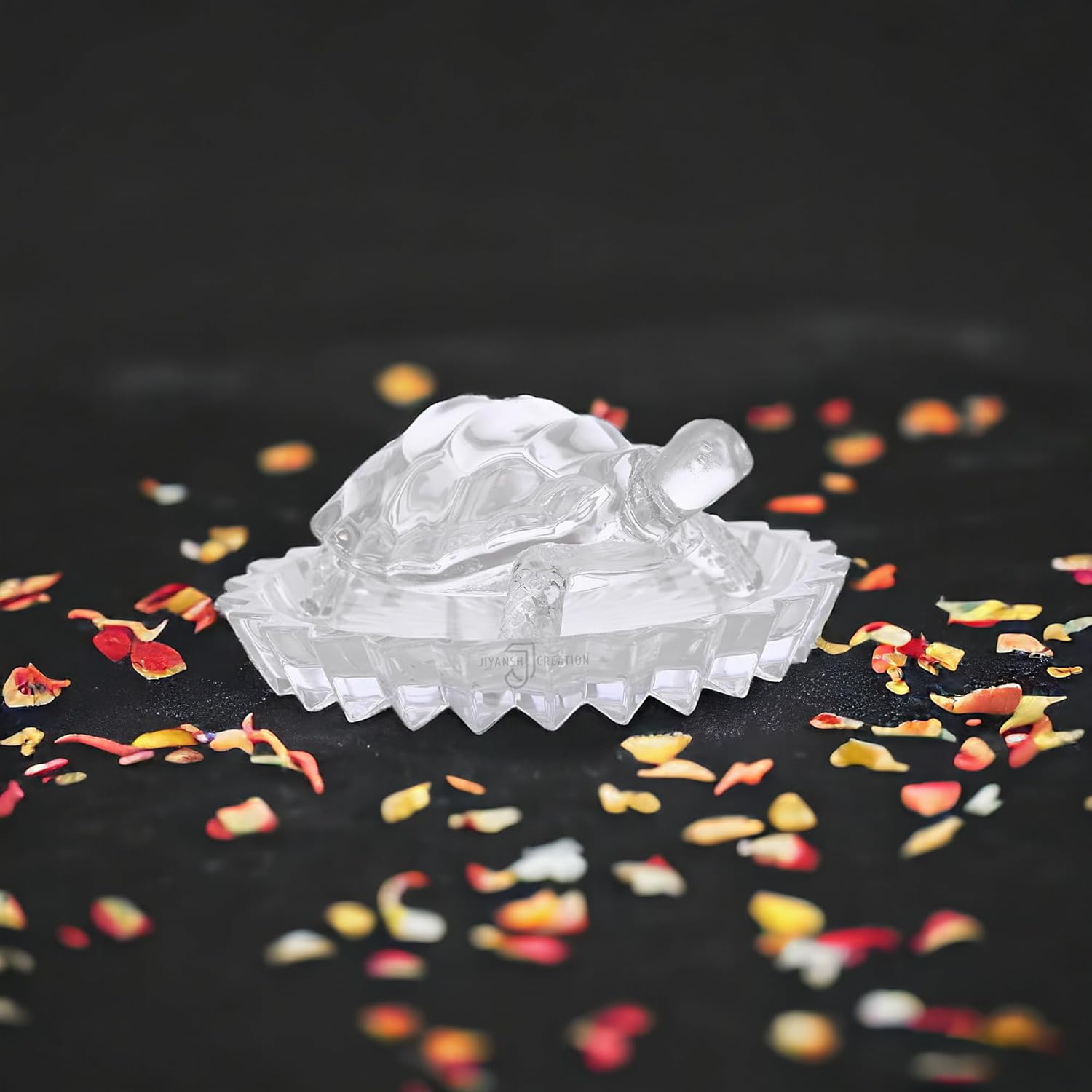 Buy J JIYANSH CREATION Vastu Glass Crystal Tortoise with Bowl 1 Set ...