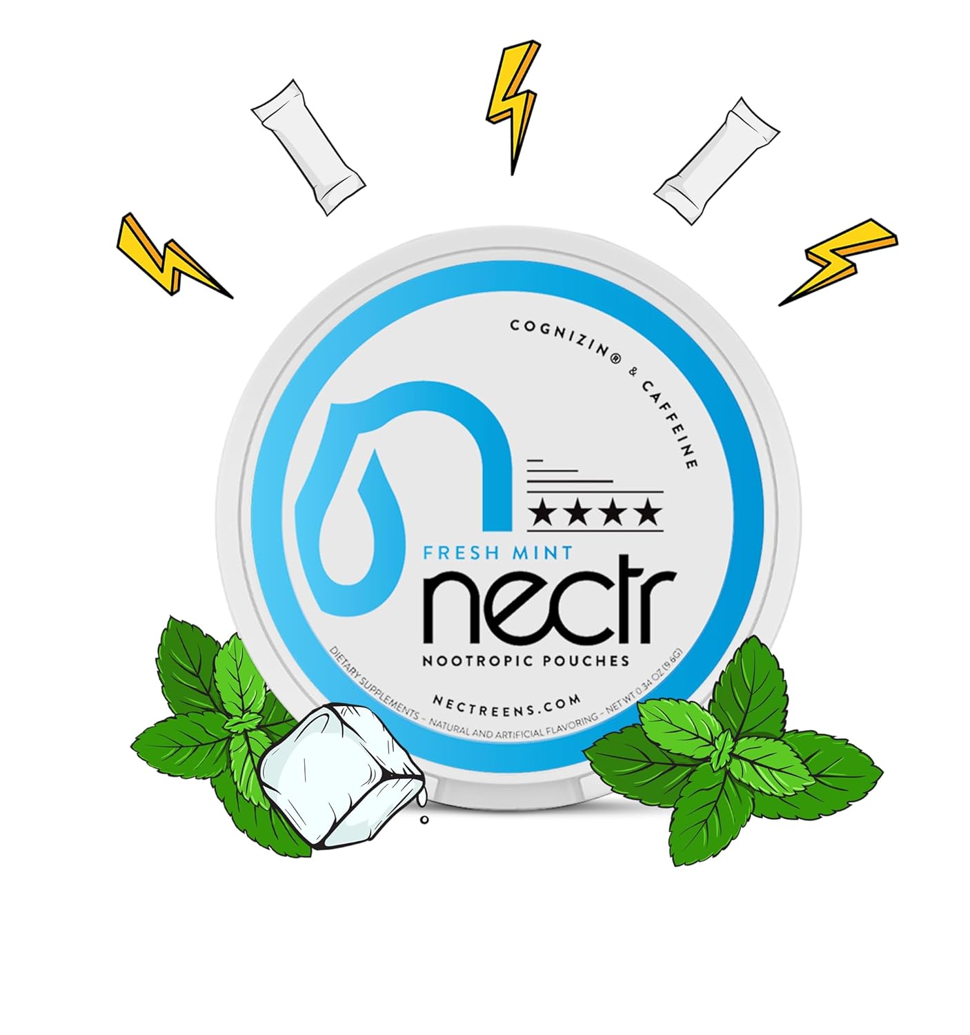 Amazon.com : NECTR Nootropic Energy Pouches • Fresh Mint • Cognizin ...