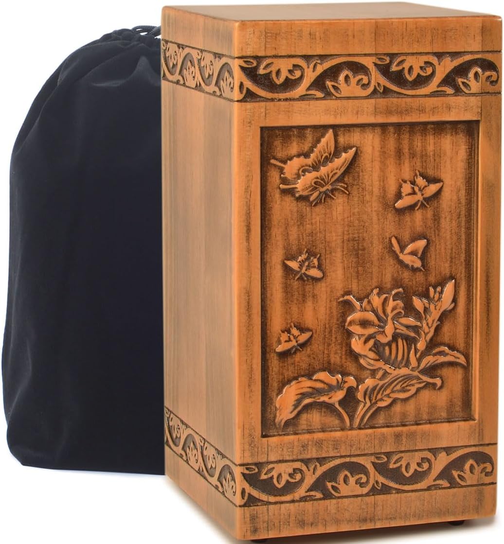 Amazon.com: engmvwod Handmade Wooden Engraved Urn for Human Ashes Adult ...