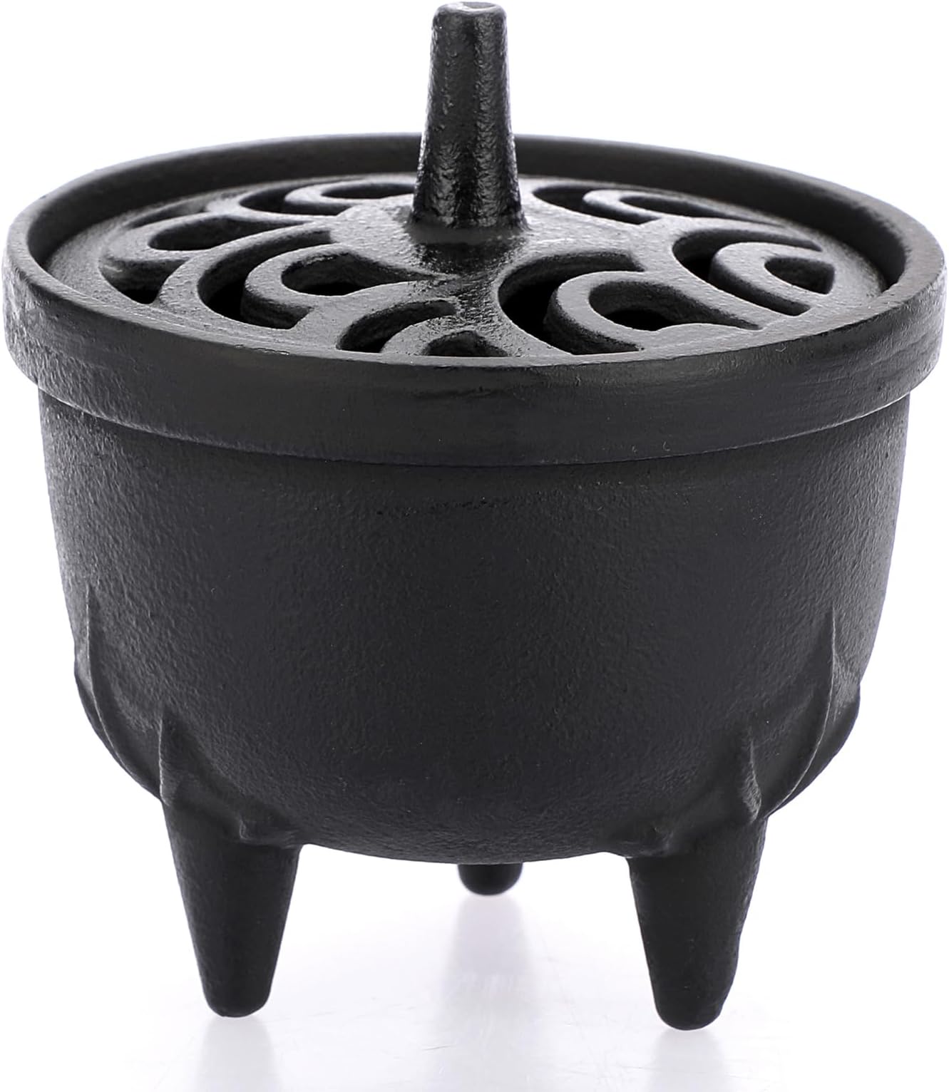 Amazon.com: Cast Iron Cauldron w/Handle, Ideal for smudging, Incense ...