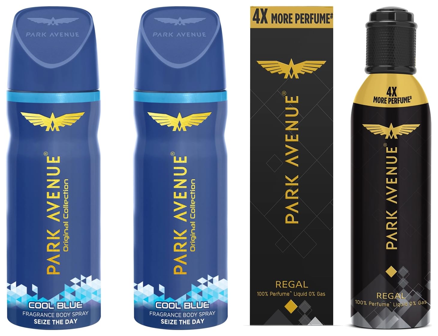 Buy Park Avenue Men Classic Deo Cool Blue 100Gm*2 (Pack Of 2) & Regal ...