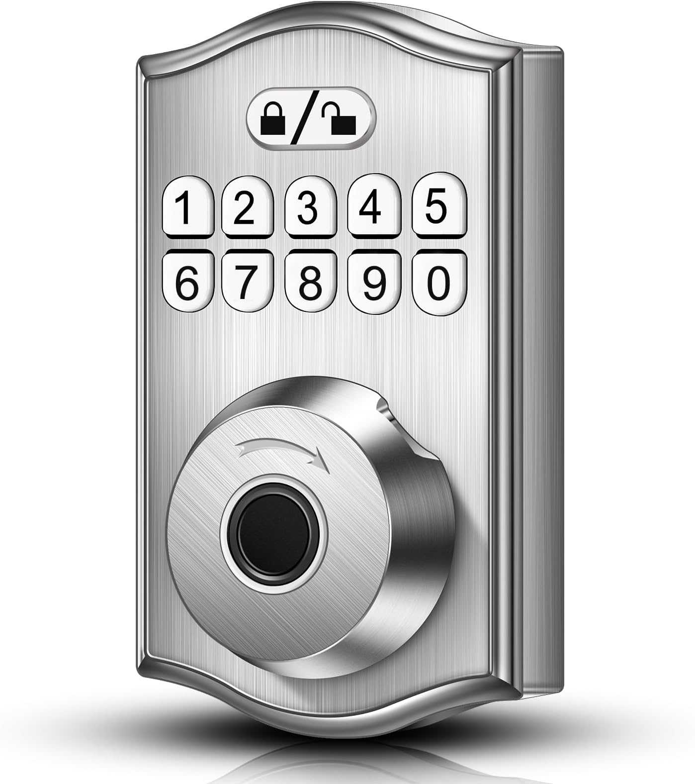 Defiant Electronic Deadbolt Single Cylinder Keypad Door Locks | Spin To ...