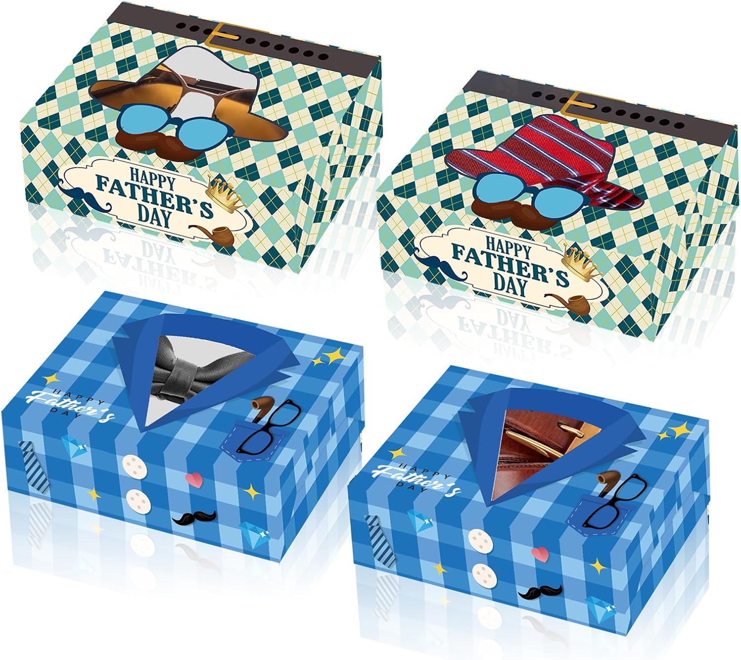 Amazon.com: Habbiful 12pcs Fathers Day Gift Boxes for Dad Happy Father ...