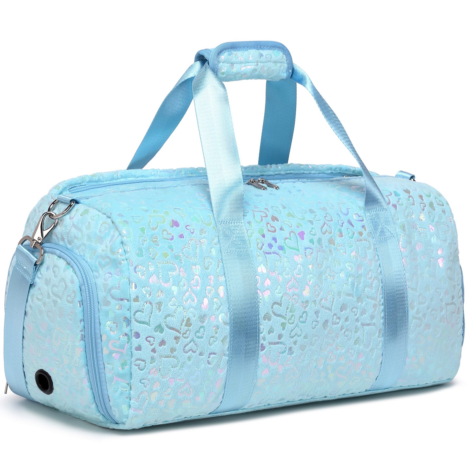 Amazon.com | Sleepover Bags for Girls, Soft Plush Dance Duffle Bag with ...