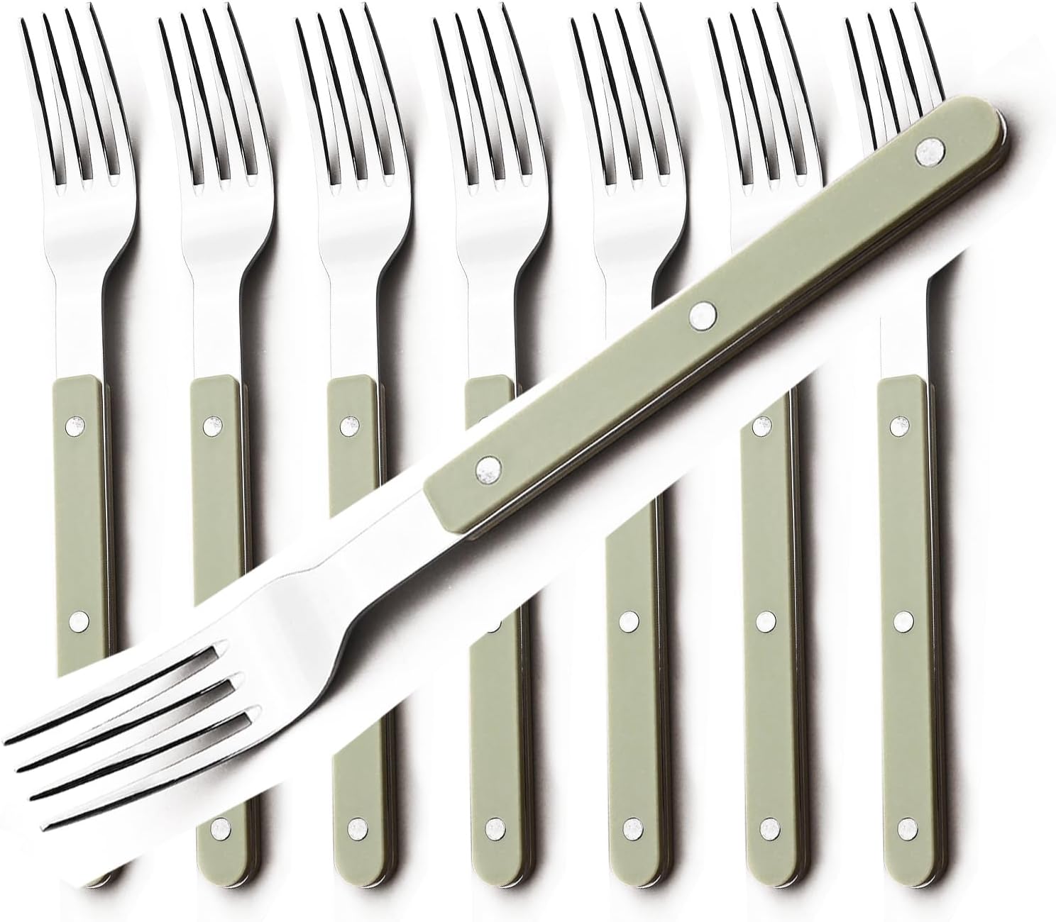 Amazon.com: Snplowum 8pcs Dinner Forks, Stainless Steel Cutlery Forks ...