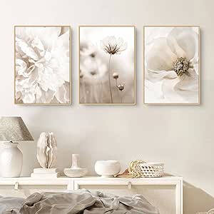 Amazon.de: Sarah Duke 3er Poster Set Beige Wandbilder Moderne Wandbilder Boho Pampasgras Poster ...