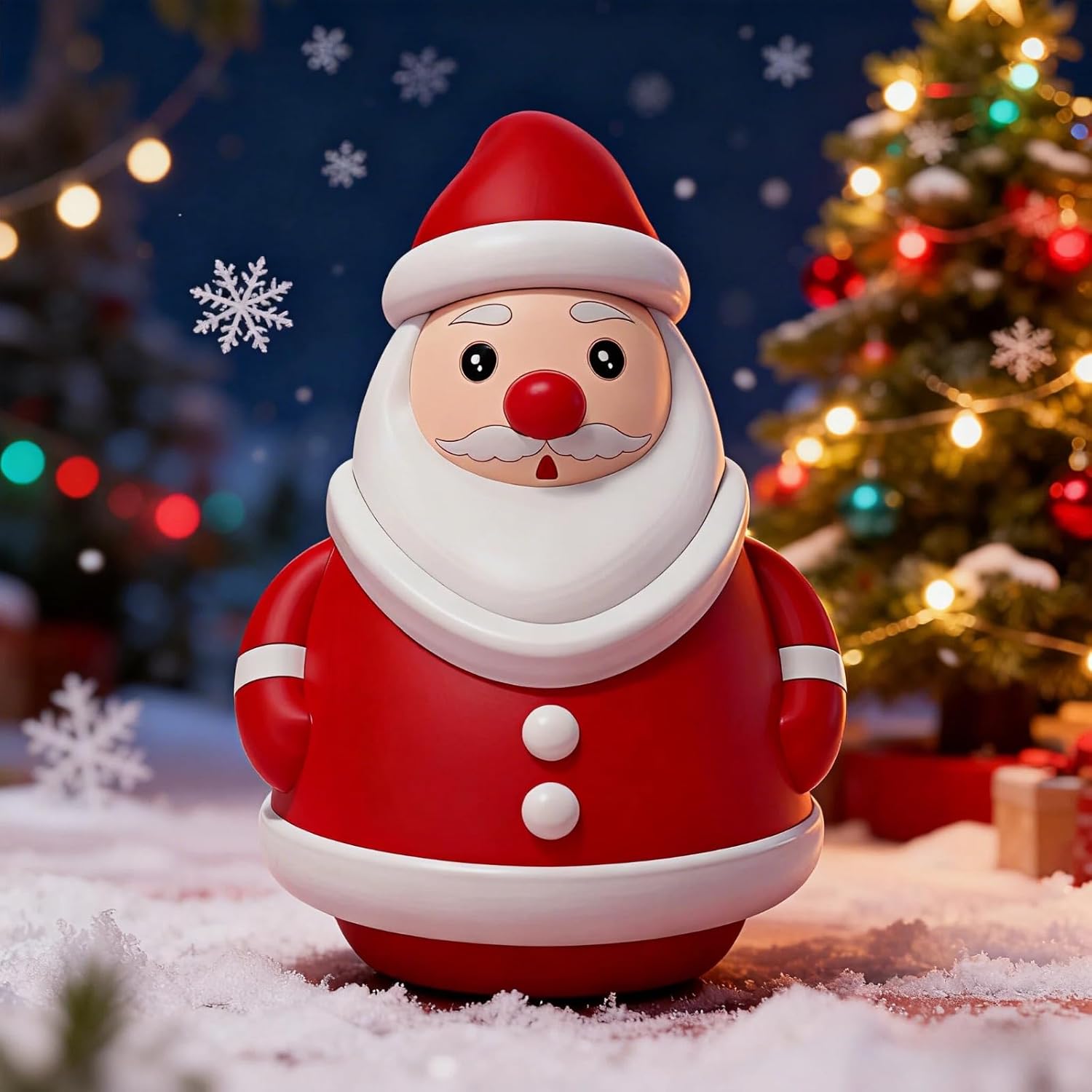 Amazon.com: VRBELNI Mini Santa Claus Decor, Cute 3D Santa Figurines ...