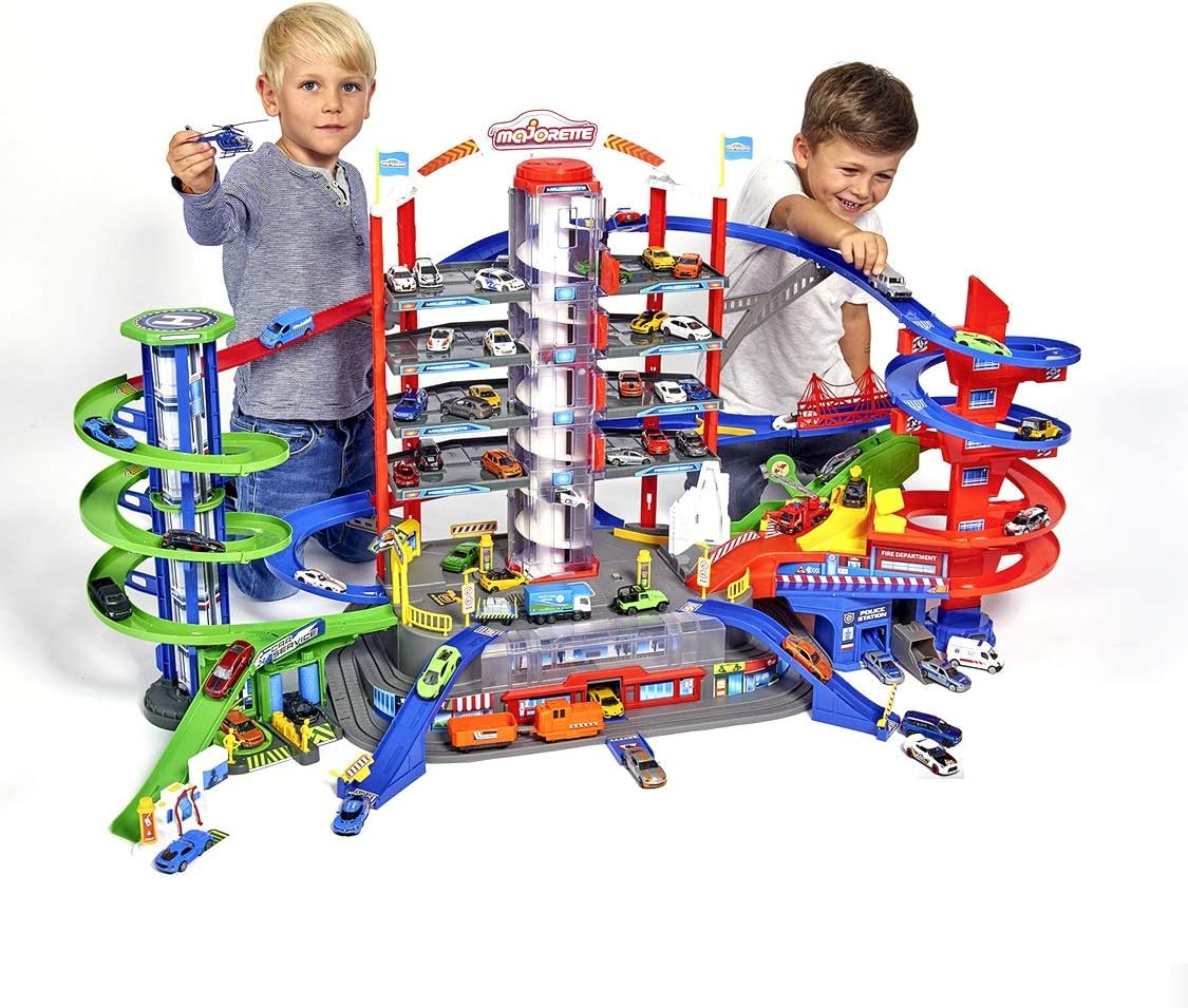 Majorette - Super City Garage - Motorised Train - 7 Levels of Play with ...