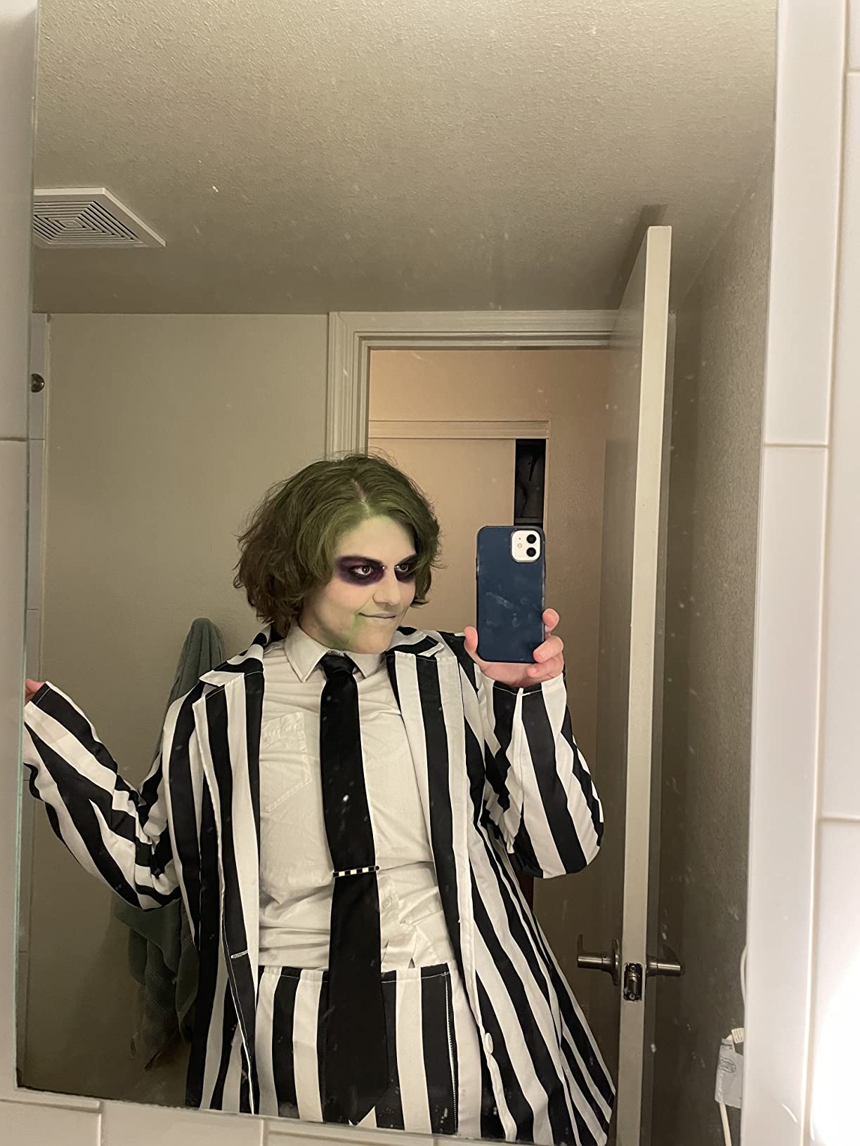 $9/mo - Finance fun shack Black and White Striped Outfit Adult Horror ...