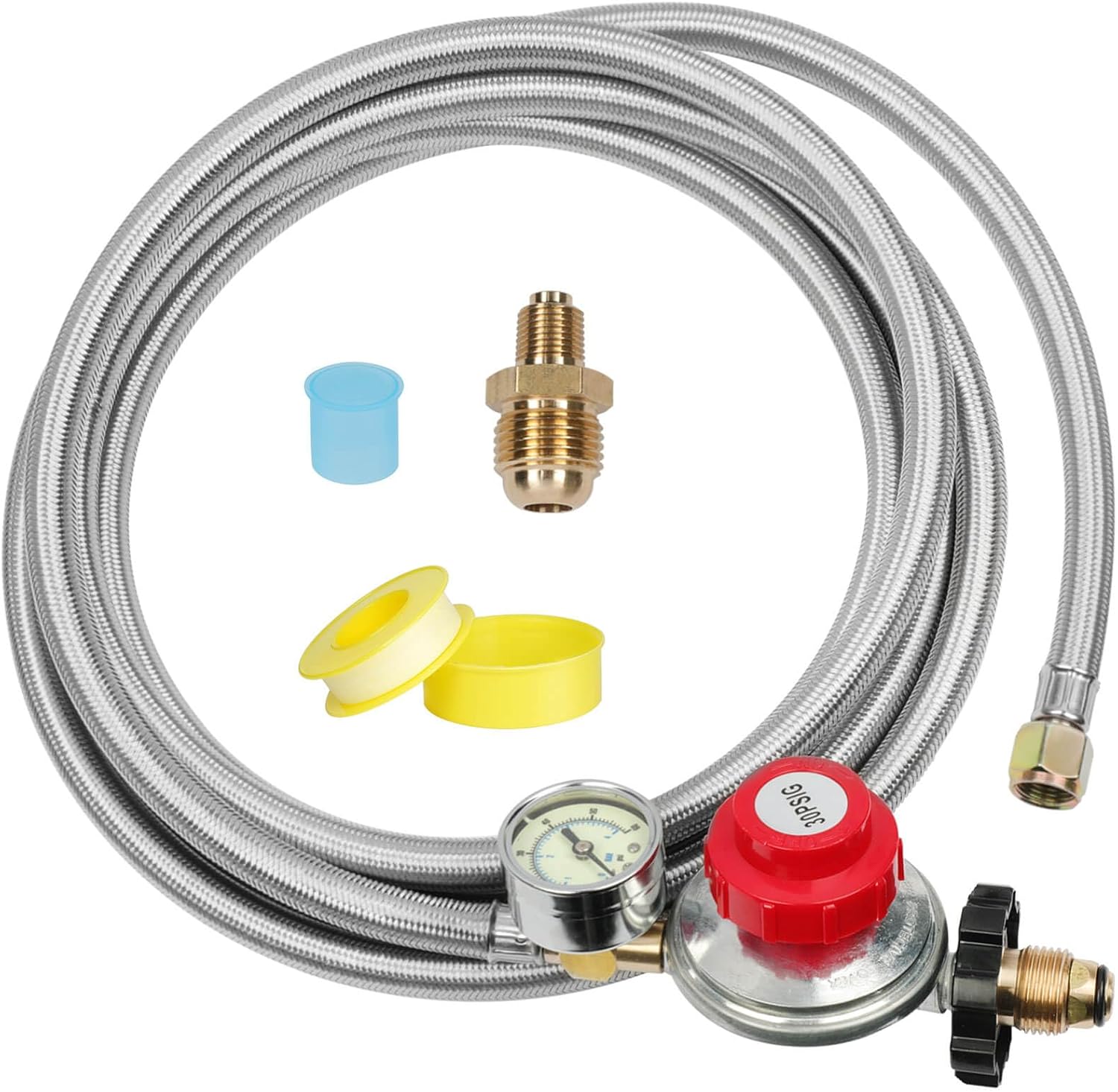 Amazon.com : Aekops 12 Foot high Pressure Adjustable Propane Regulator ...