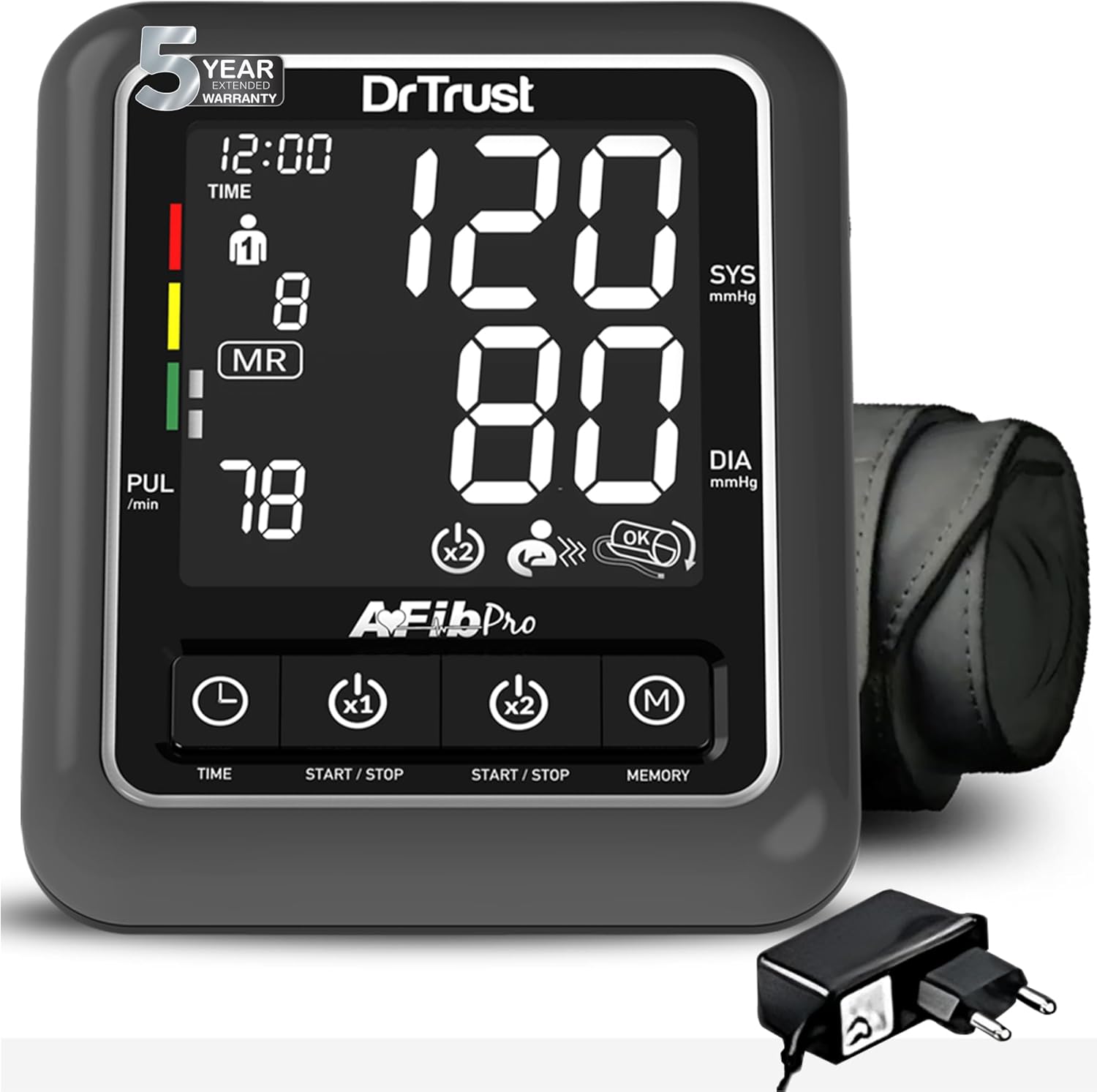 Dr Trust Atrial Fibrillation Automatic Dual Talking Digital BP Monitor ...
