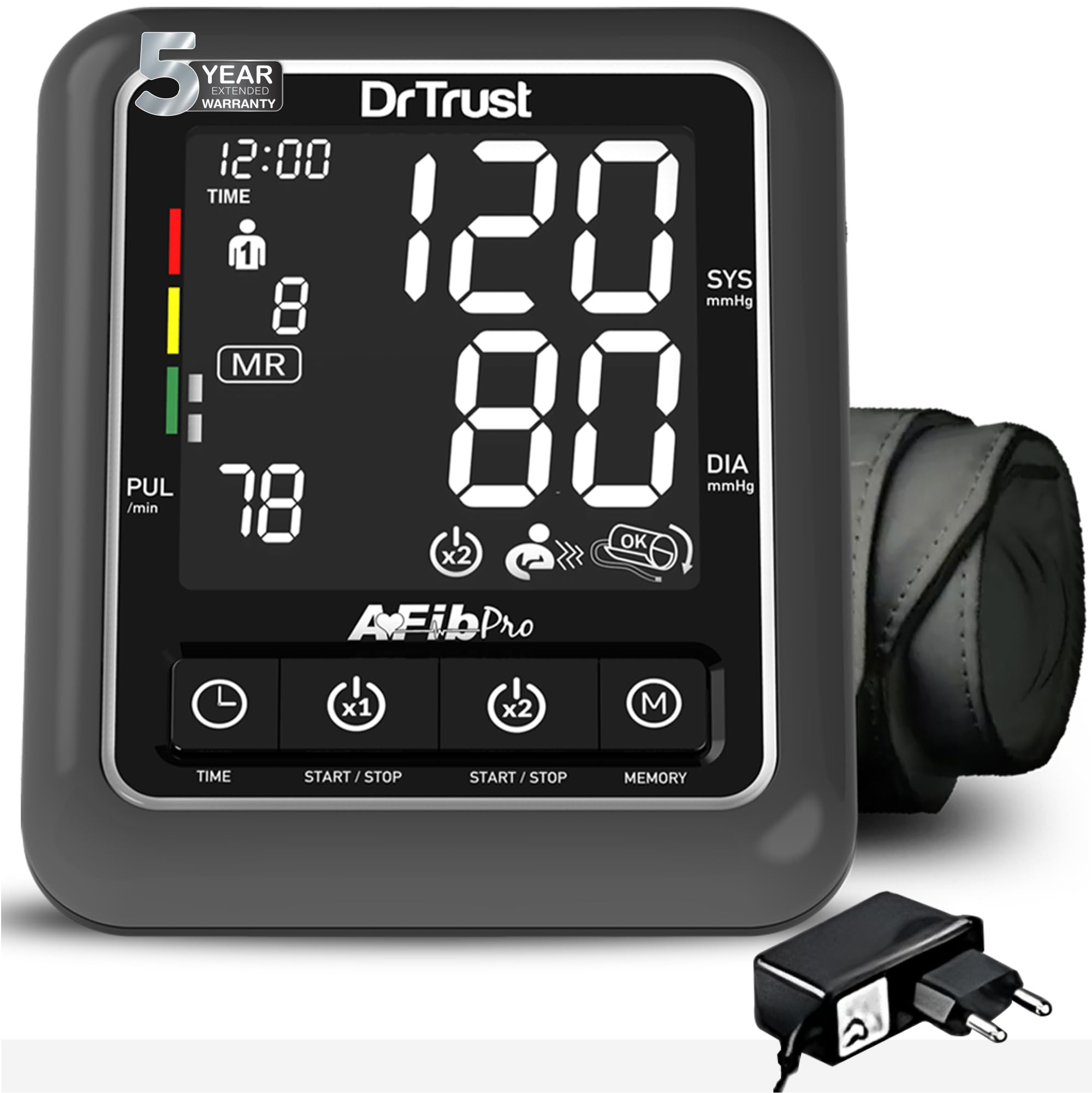 Dr Trust Atrial Fibrillation Automatic Dual Talking Digital BP Monitor ...