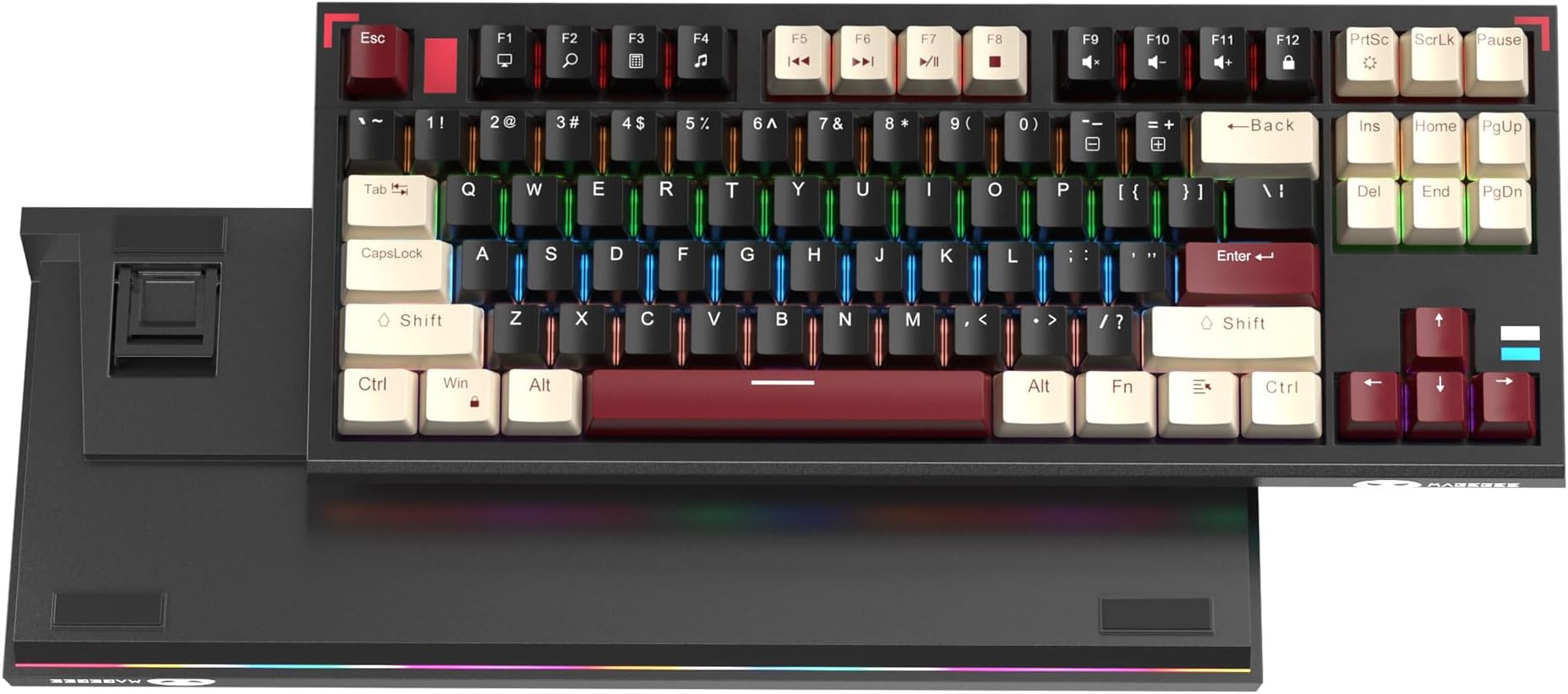 MageGee 80% Tenkeyless Mechanical Gaming Keyboard, Compact 87 Keys ...