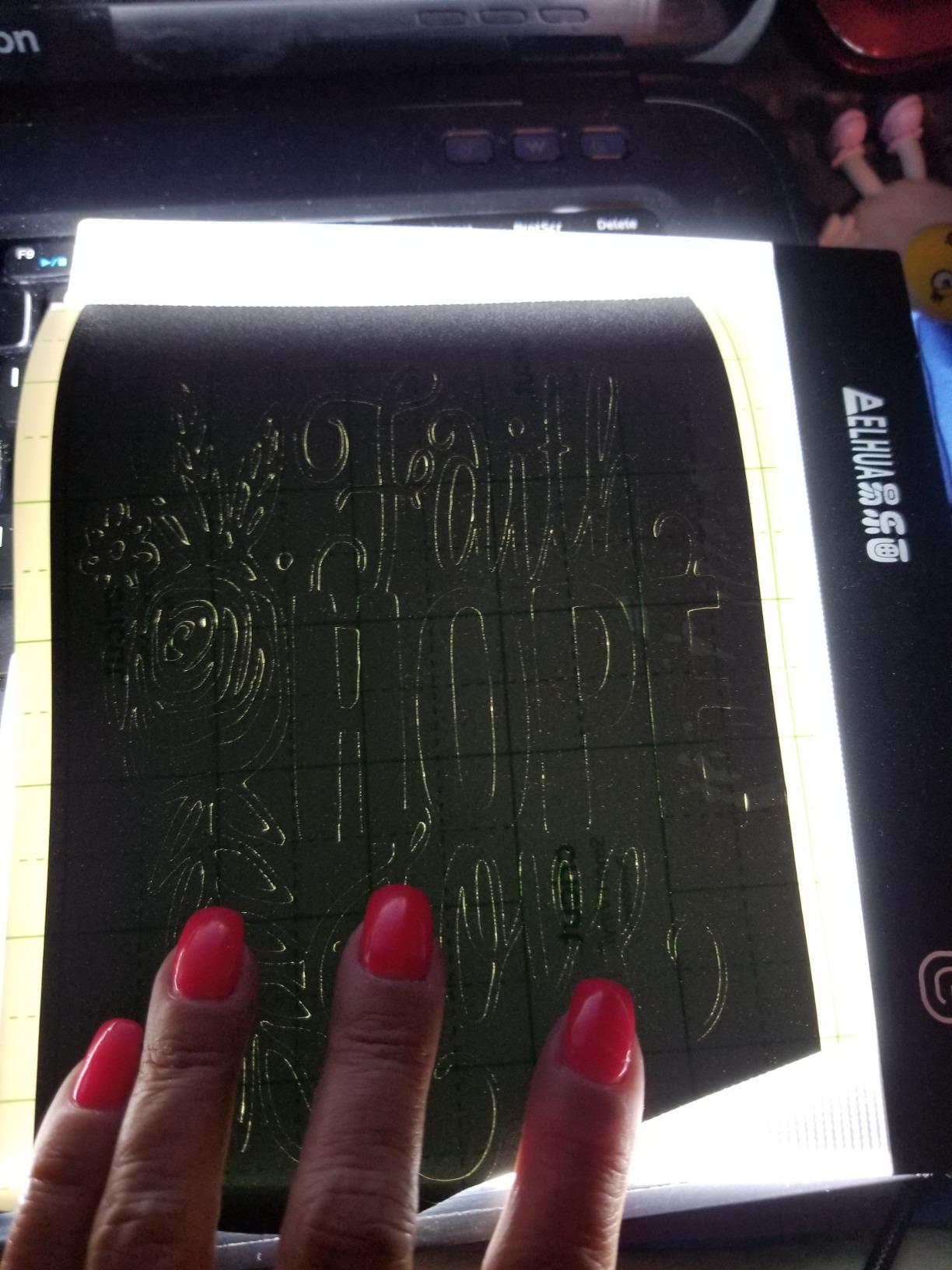 Amazon.com: Light Pad for Weeding Vinyl HTV Iron-on, USB Powered ...