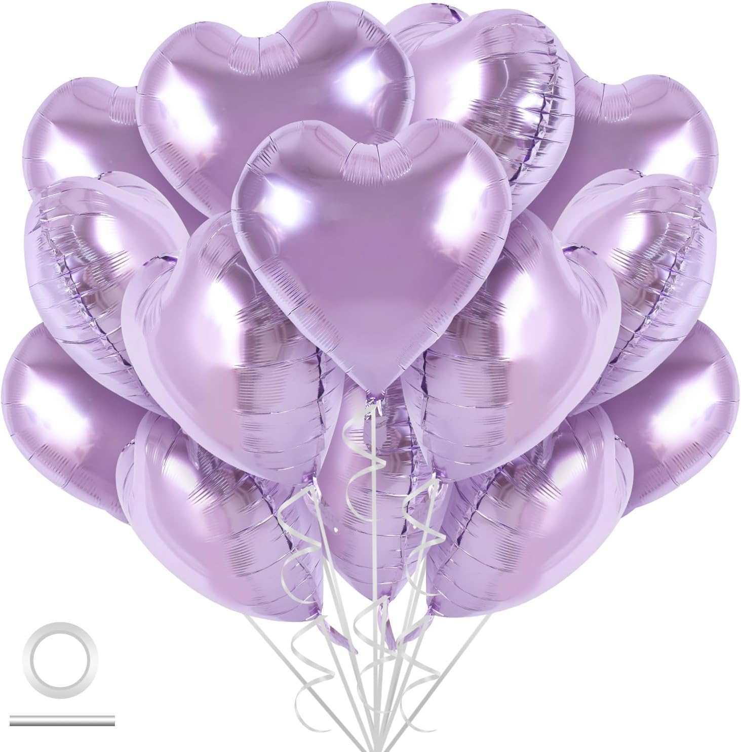 Amazon.com: TONIFUL 30Pcs 18 Inch Purple Heart Balloons Purple Heart ...