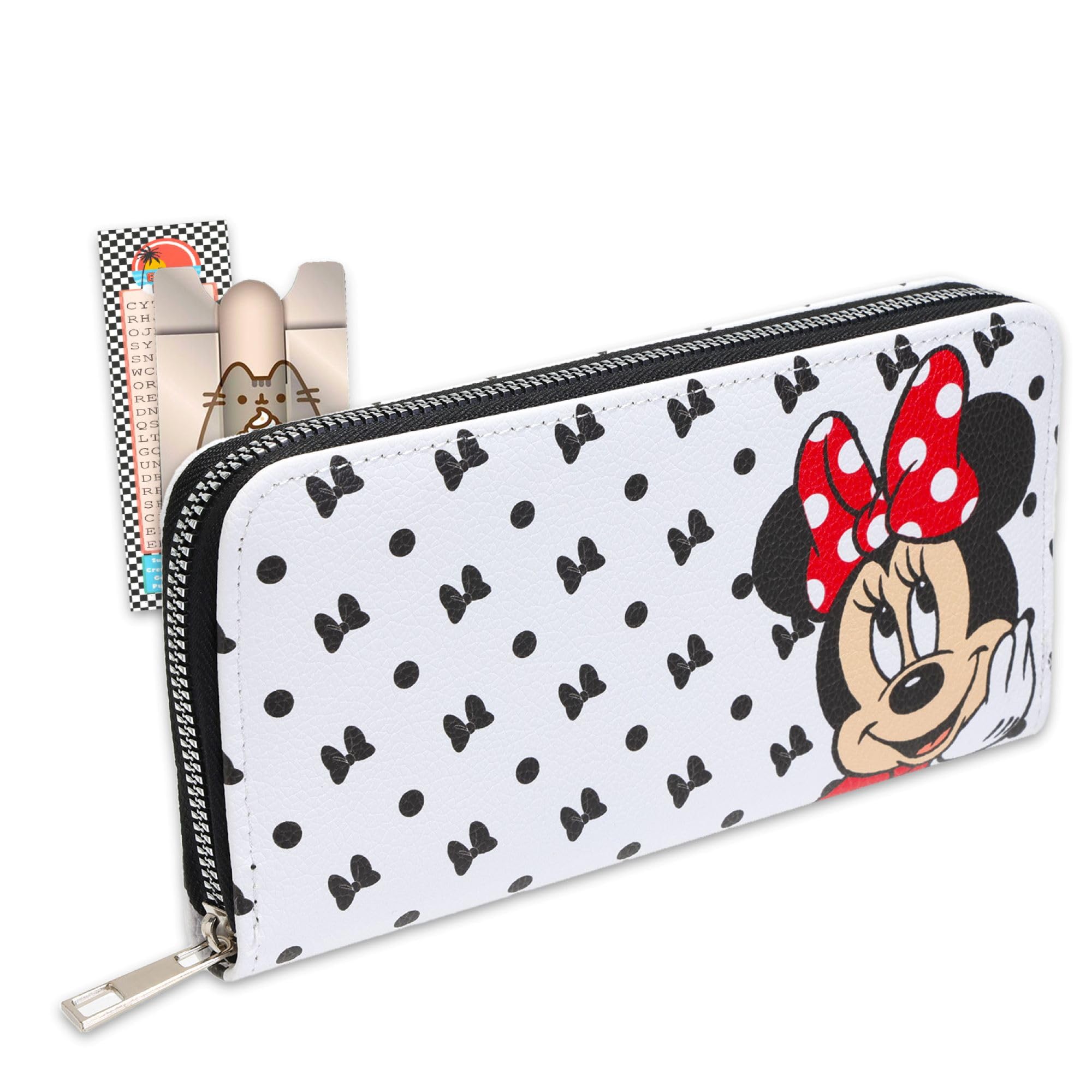 Amazon.com: Minnie Mouse Wallet for Women Set - Bundle with Minnie ...