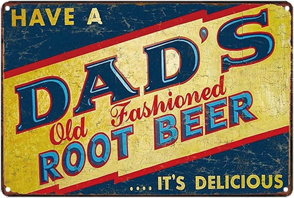 Amazon.com: metal tin sign dad's old fashioned root beer poster poster ...