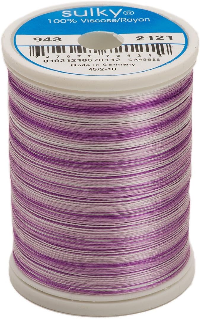 Amazon.com: Sulky Of America 268d 40wt 2-Ply Variegated Rayon Thread ...