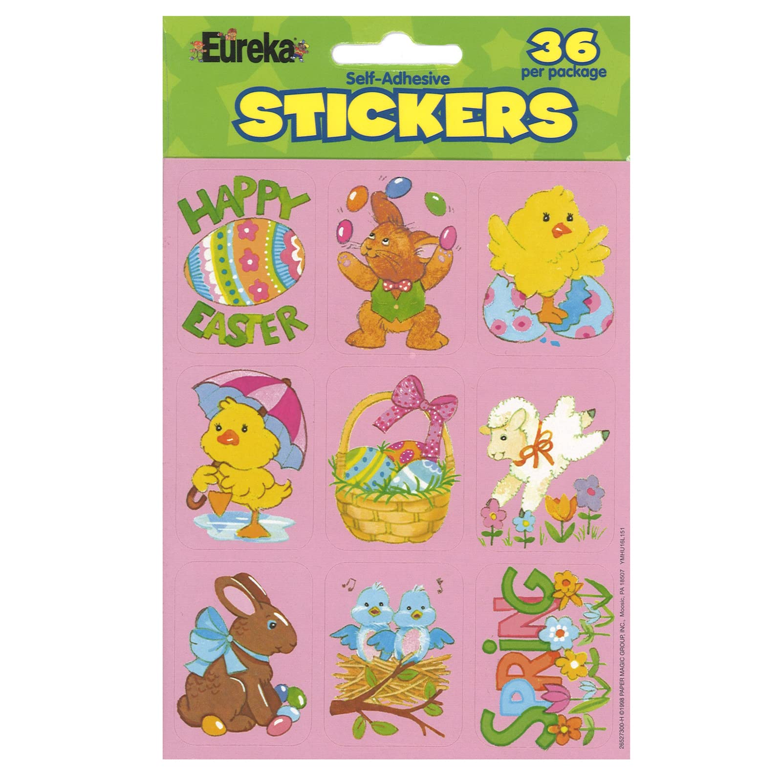 Amazon.com: Eureka Easter Stickers : Toys & Games