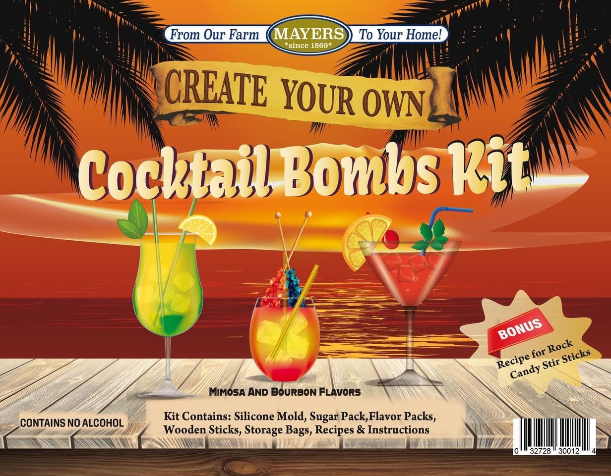 Amazon.com: Make Your Own Cocktail Bombs & Swizzle Sticks | Mixology ...