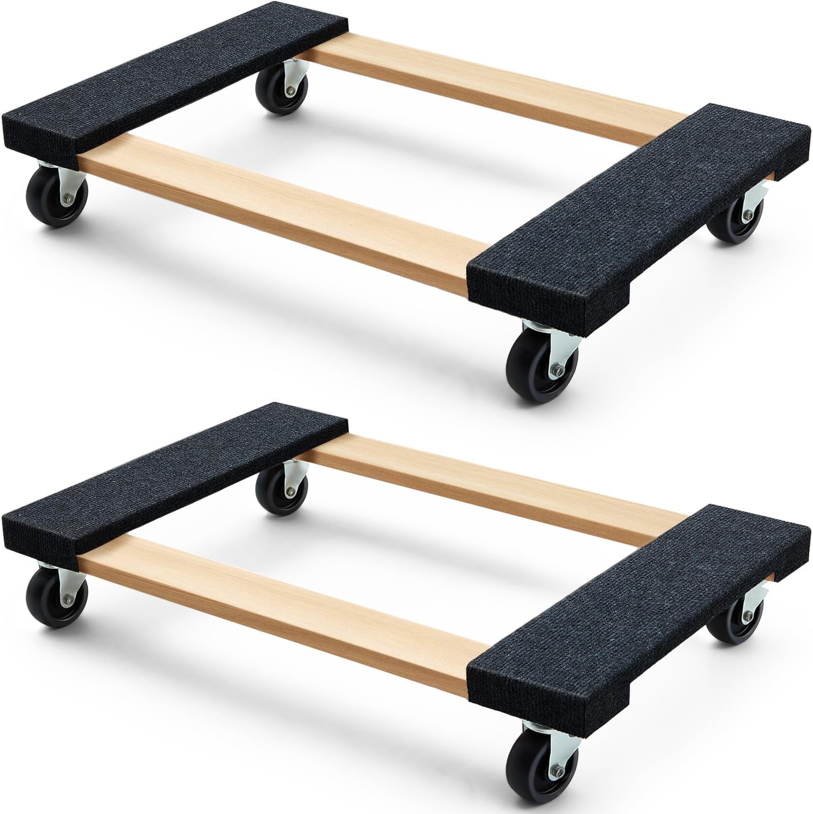 Amazon.com: Kigley 2 Pcs Furniture Moving Dolly 2000LBS 18 x 30 Inch ...