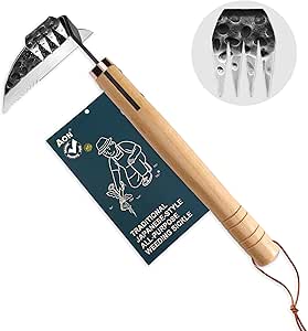 aon All-Purpose Japanese Weeding Sickle & Razor Hand Hoe, Forged Steel ...