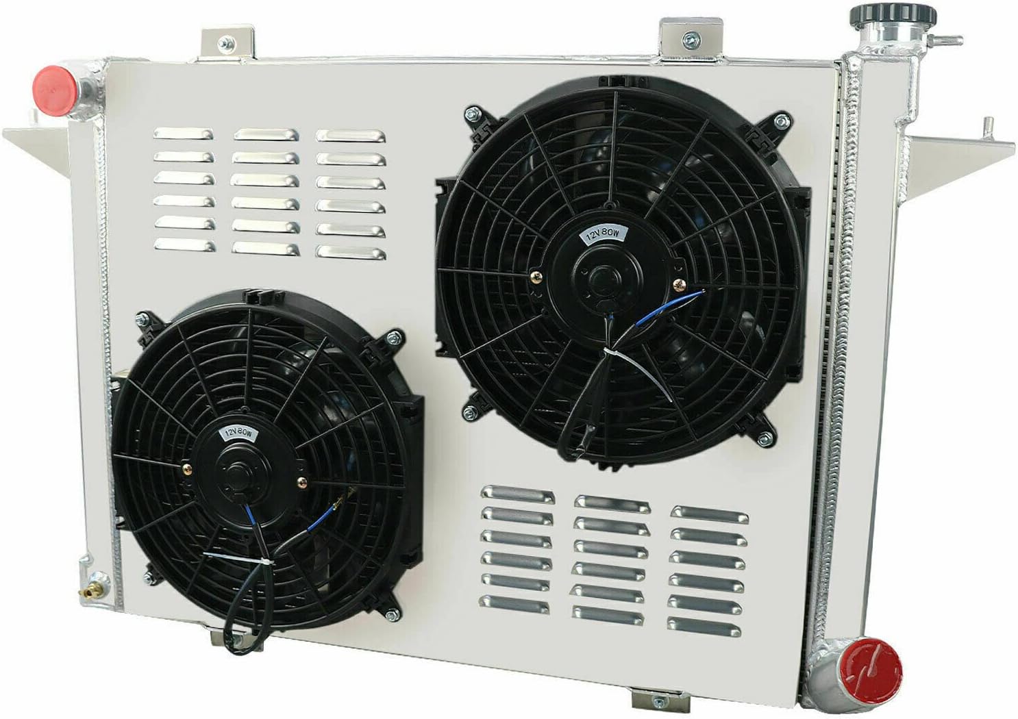 Amazon.com: Enignelooc 4 Row Core Aluminum Radiator Shroud Fan Relay : Automotive