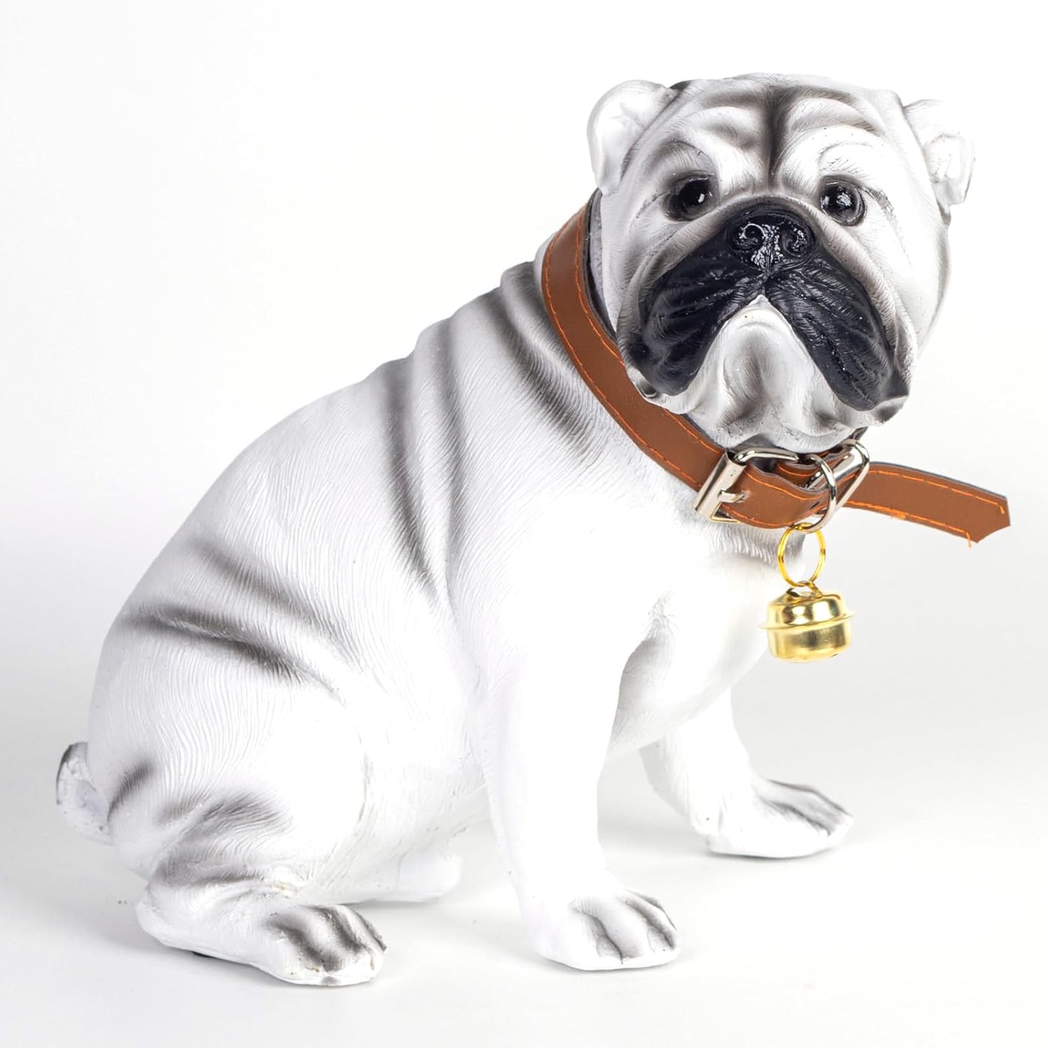 Amazon.com: CMTGYPIN English Bulldog Statue White,8.2" L x 6.1" W x 7.4 ...