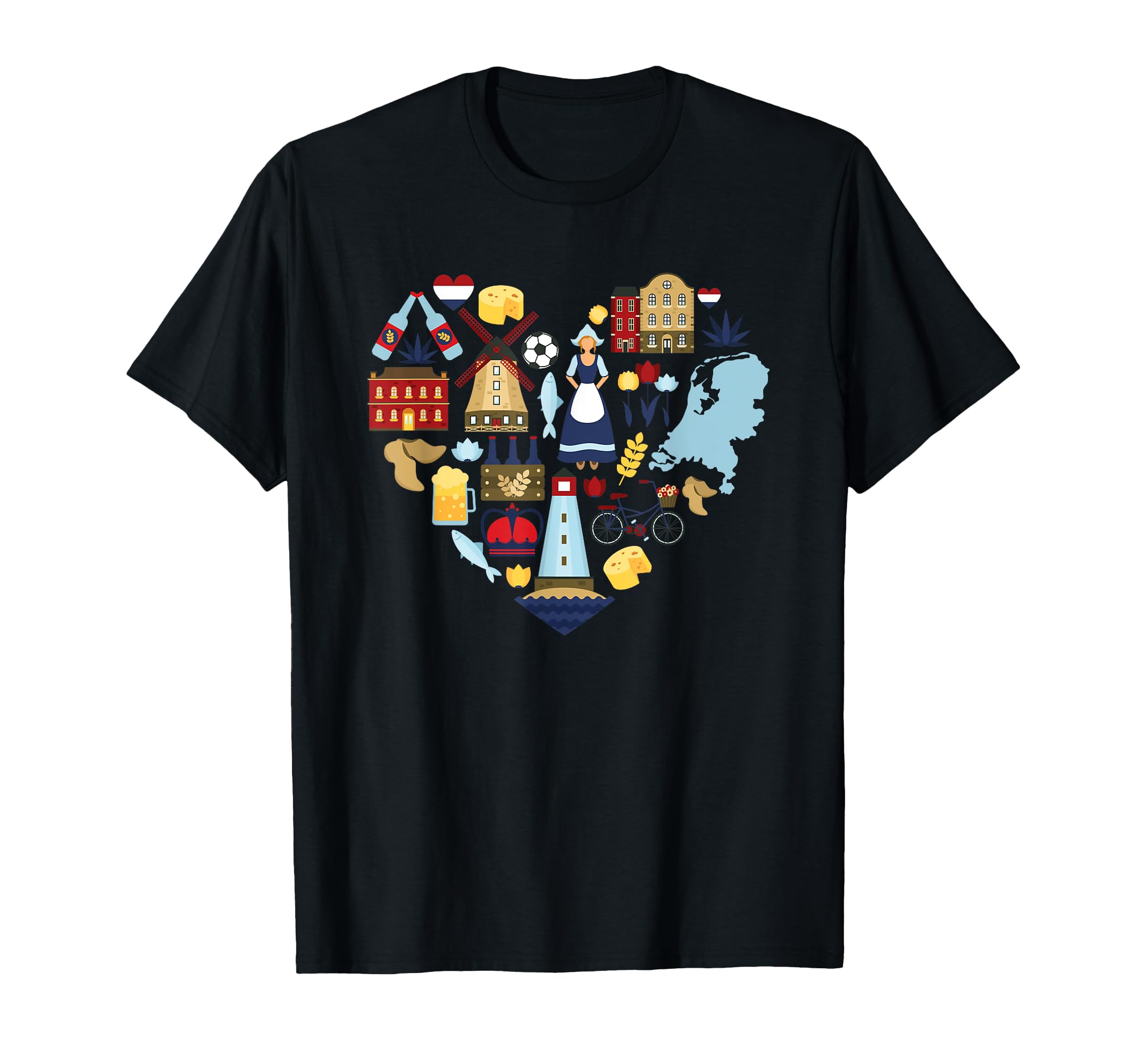 Amazon.com: Netherlands Heart Tulips Windmill Canal Dutch Delight T ...