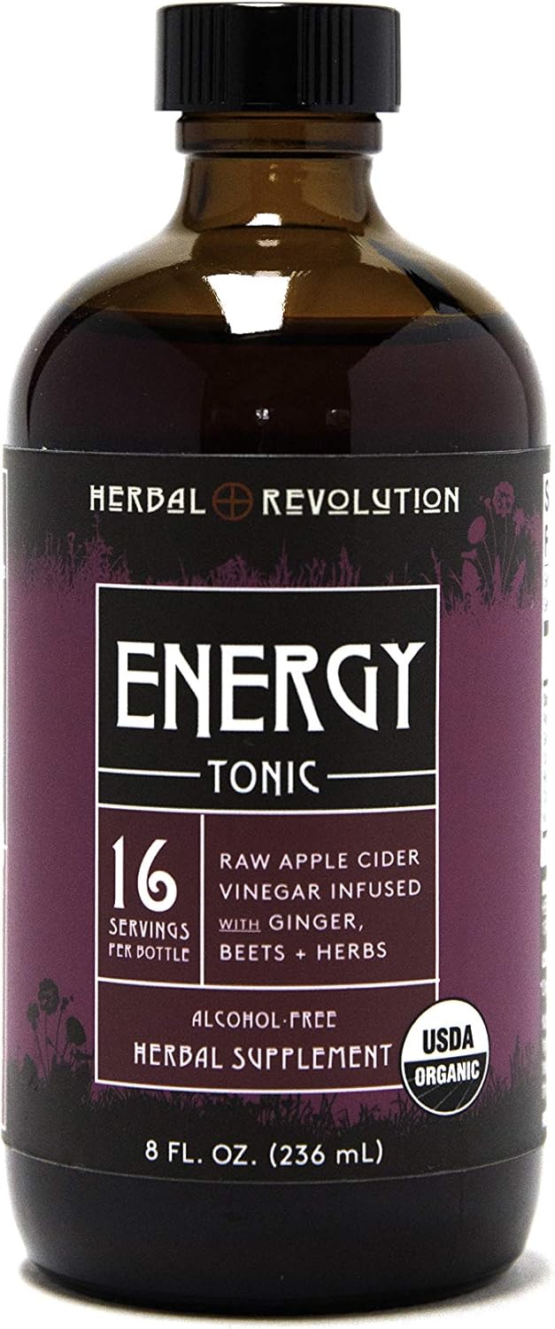 Amazon.com: Herbal Revolution | Energy Tonic - Raw Apple Cider Vinegar ...
