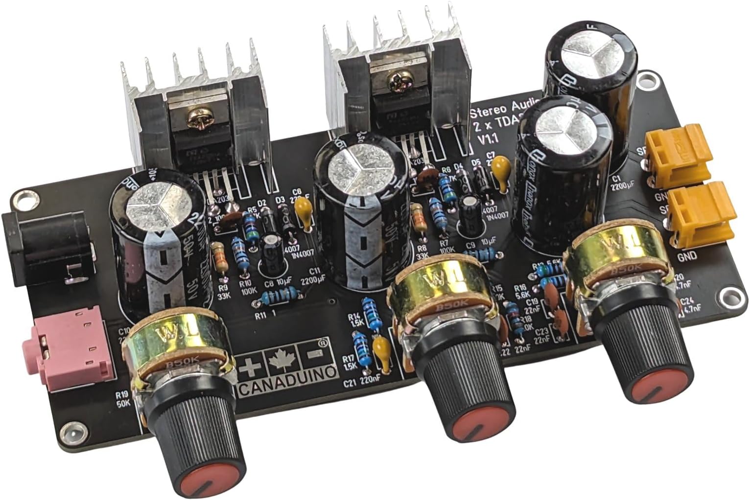 Amazon.com: CANADUINO® 2 x TDA-2030 Audio Amplifier with Tone Control ...