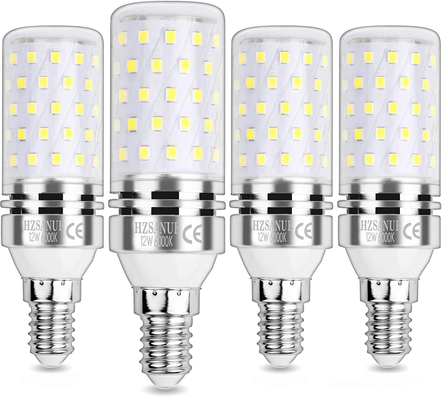 yiizon LED E14 12W Kerze Glühbirne, entspricht 100 W Glühlampe, 6000 K ...