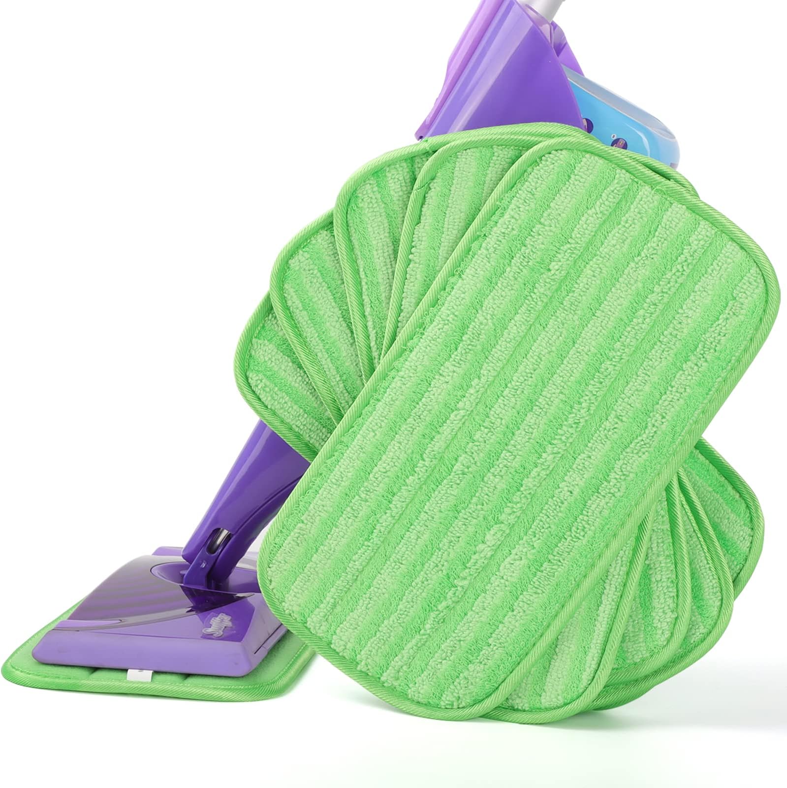 Amazon.com: 5 Pack Reusable Mop Pads Refill - Washable Heavy Duty ...