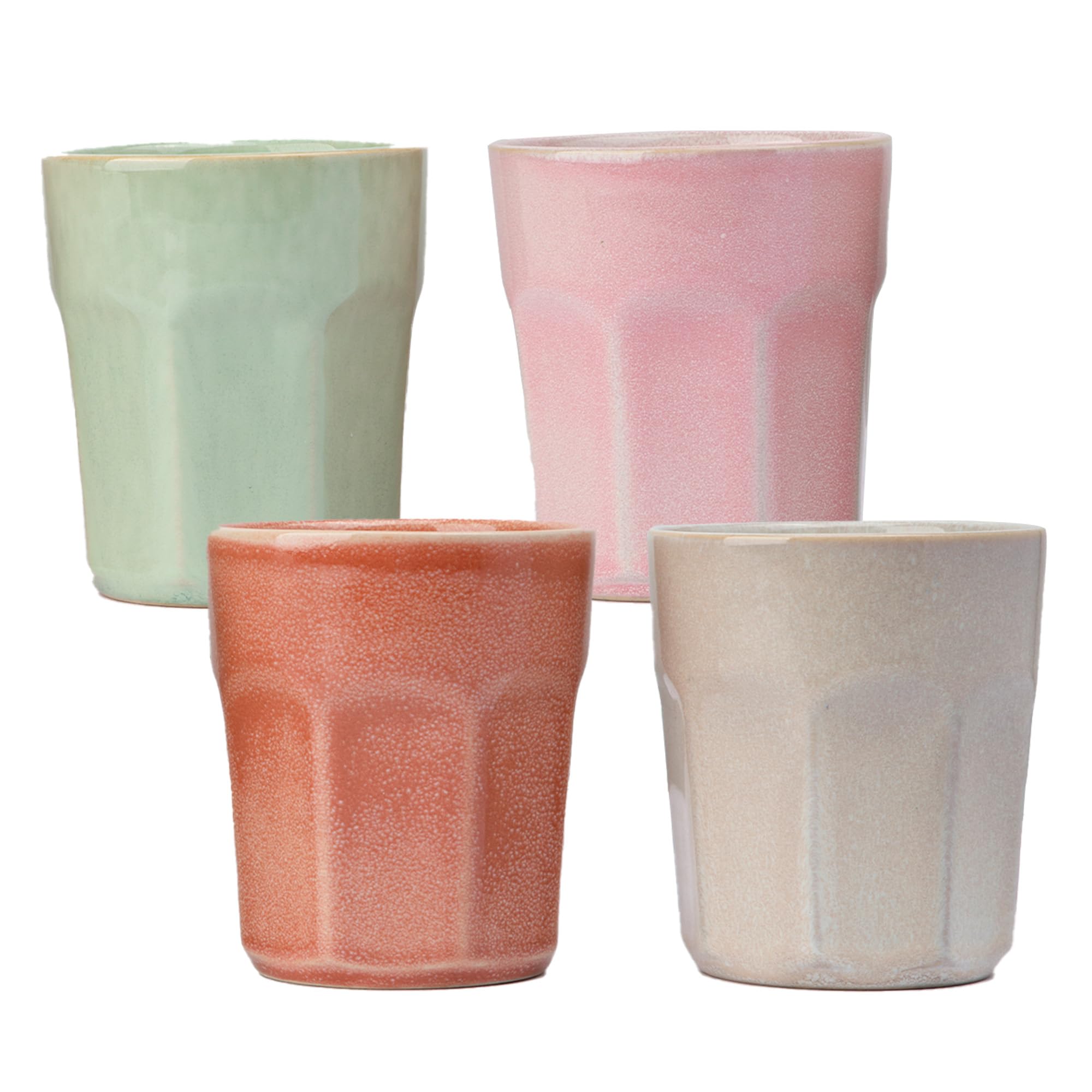 Buy Anko Glazed Ceramic Chai Cups Set of 4 | 260ml | Microwave ...