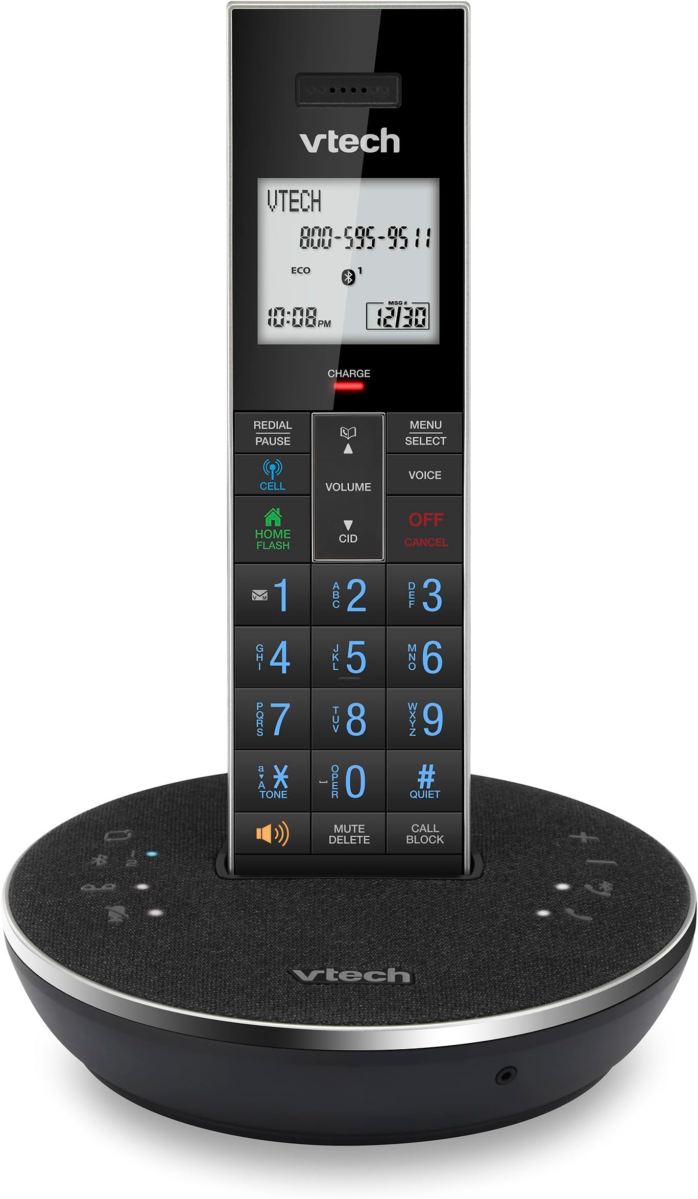 Amazon.com: VTech LS6381 DECT 6.0 Cordless Phone with Bluetooth Speaker ...