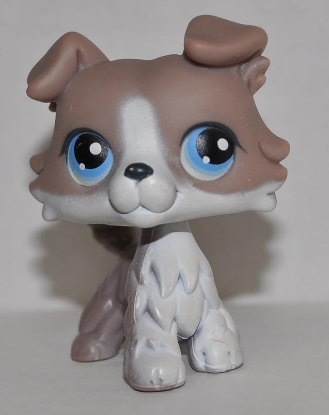 Amazon.com: Collie #67 (Tan, Blue Eyes) - Littlest Pet Shop (Retired ...