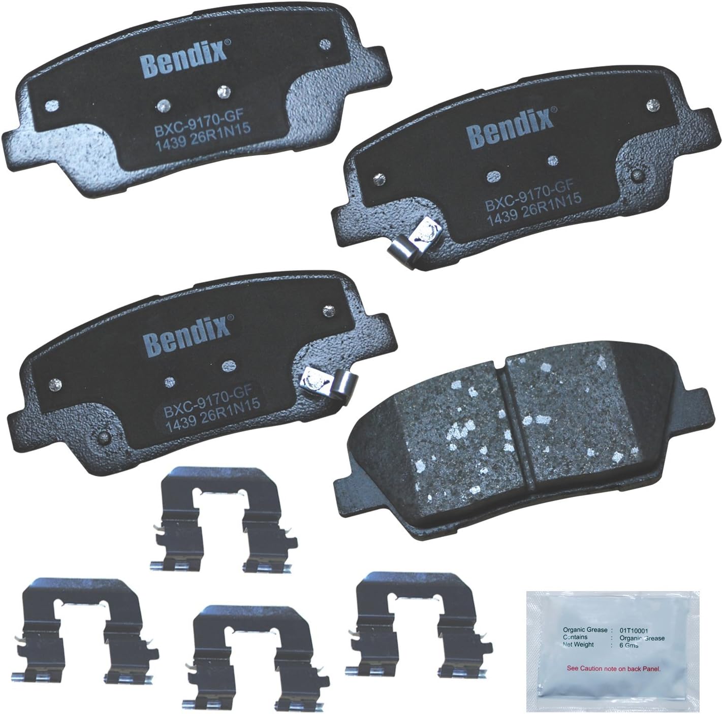 Amazon.com: BOSCH BC1916 QuietCast Premium Ceramic Disc Brake Pad Set ...
