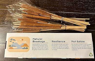 Amazon.com: 45pcs Large Natural Brown Cattails Bundles - Dried Flowers ...