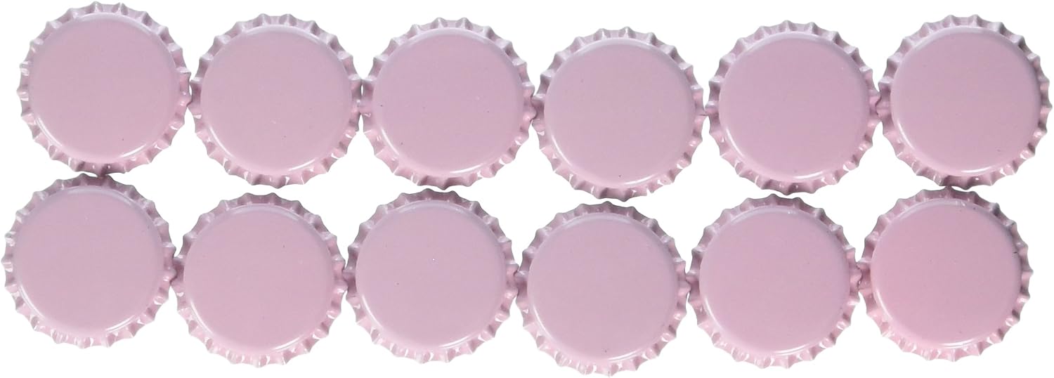 Amazon.com: Bottle Cap Light Pink Standard Bottle Caps, 12 Per Package