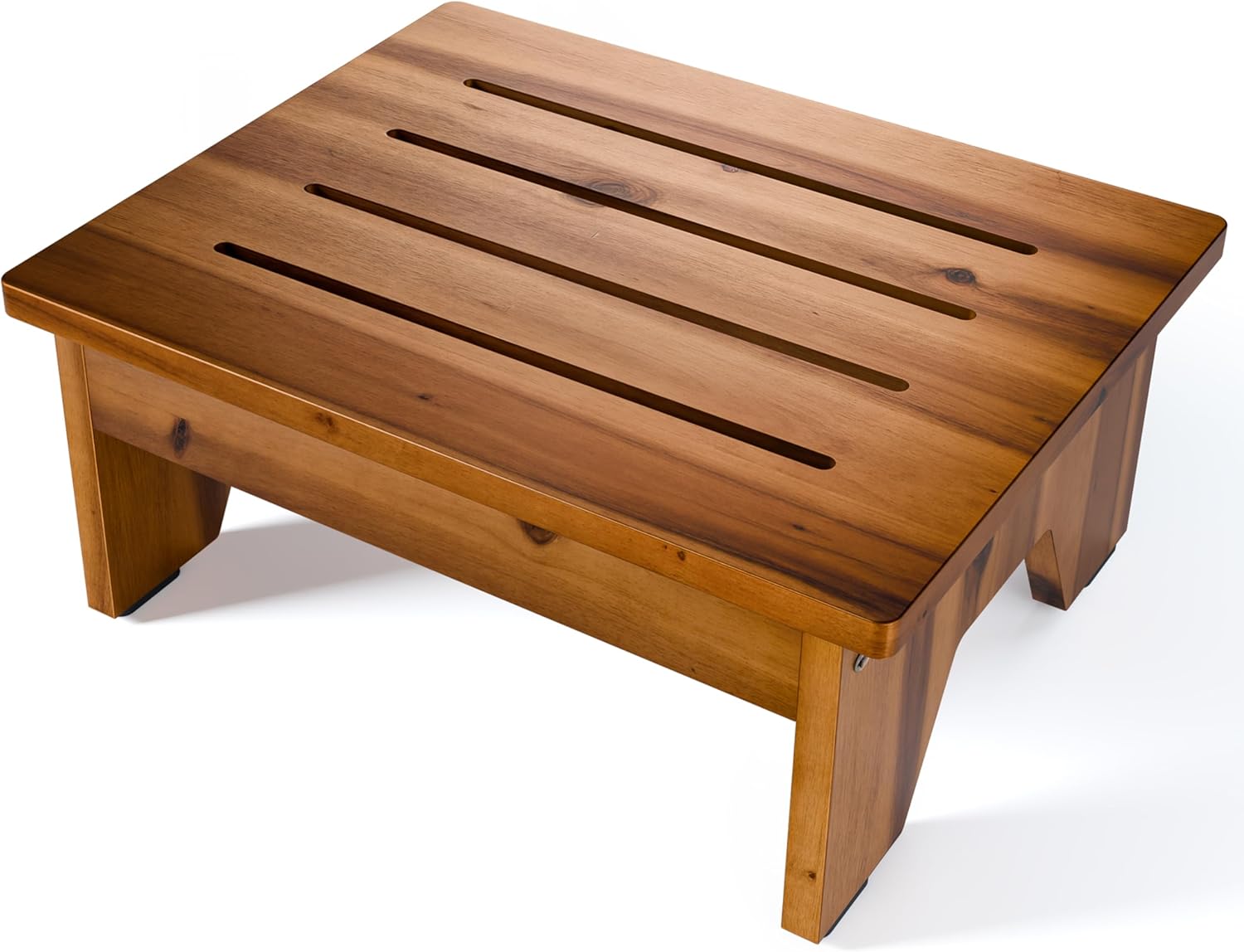 Amazon.com: Holana 6" Acacia Wood One Step Stool for Adults - 300 Lbs ...