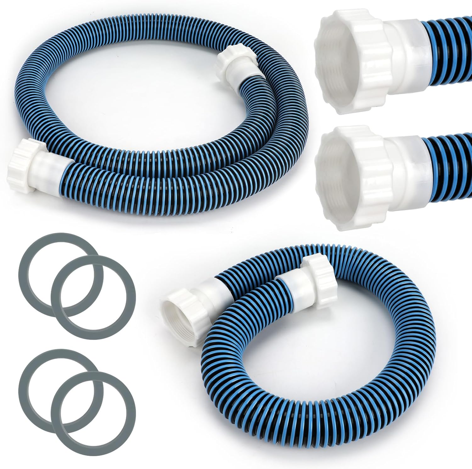 Amazon.com: Conderyang 2 Pack 1 1/2 Pool Hose for Above Ground Pools ...